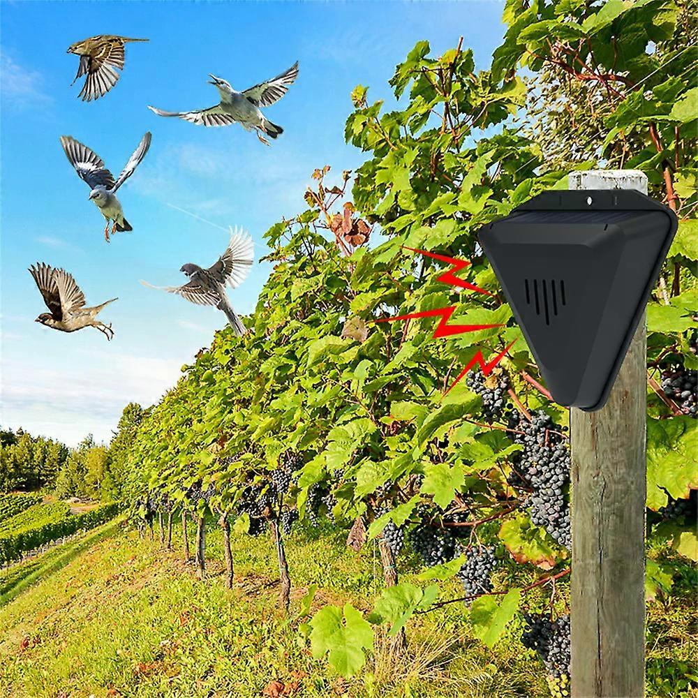 Solar Alarm Bird Repeller Animal Repellent Outdoor Drive Away Wild ...