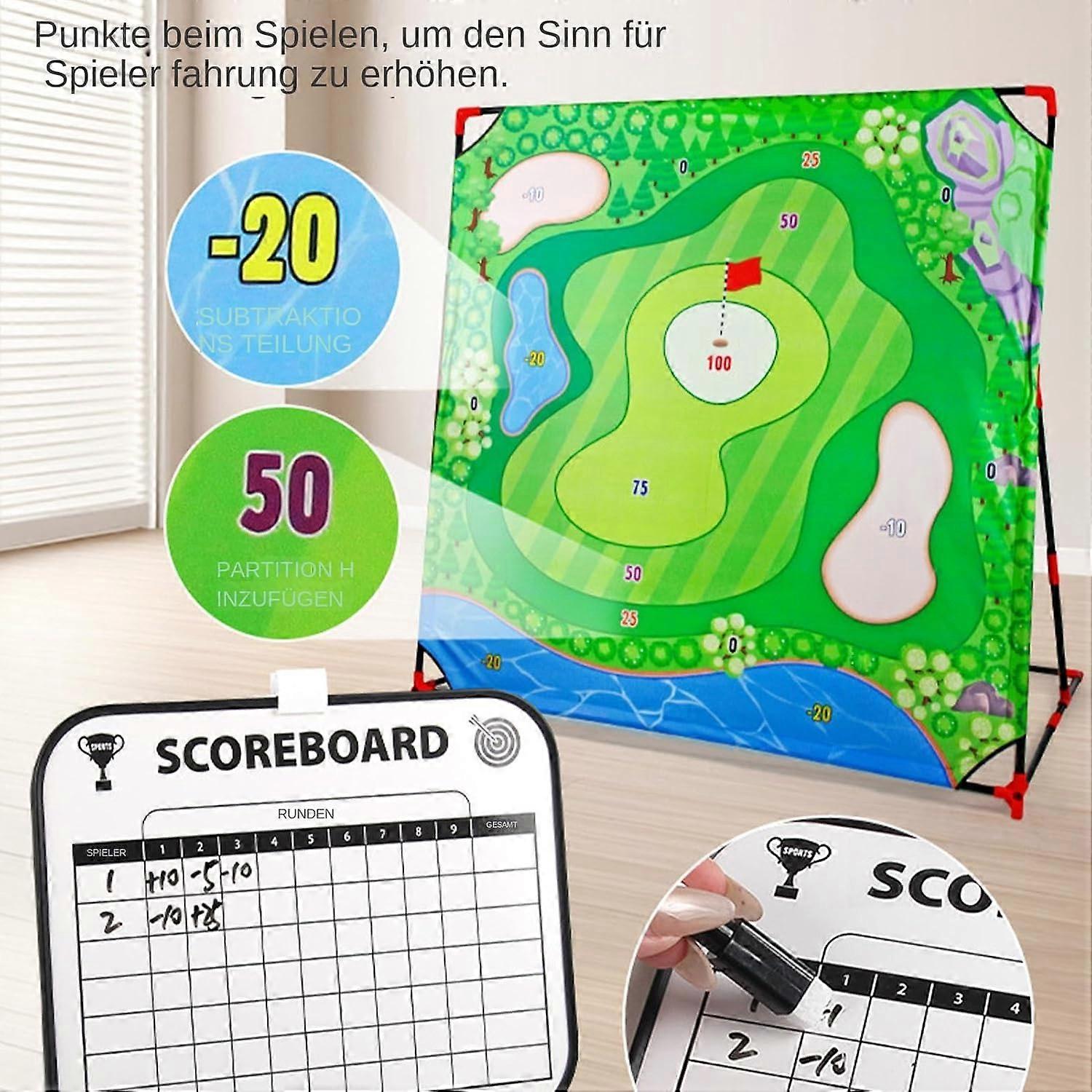 Battle Golf Spiel | Indoor & Outdoor Golf Übungsmatte Set mit Putting ...