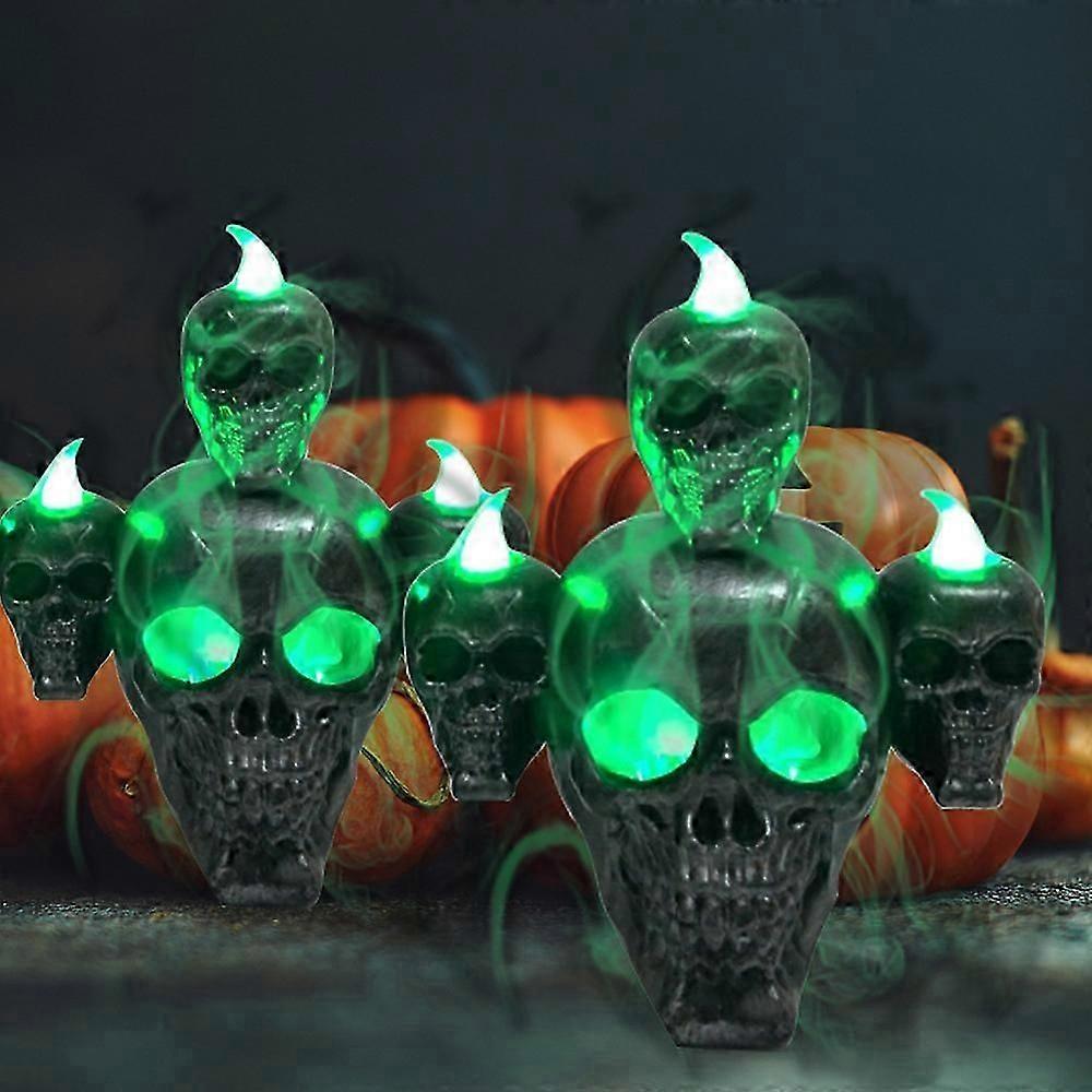 Halloween Skull Decorations, Skull Decorations, Scene with Lights ...