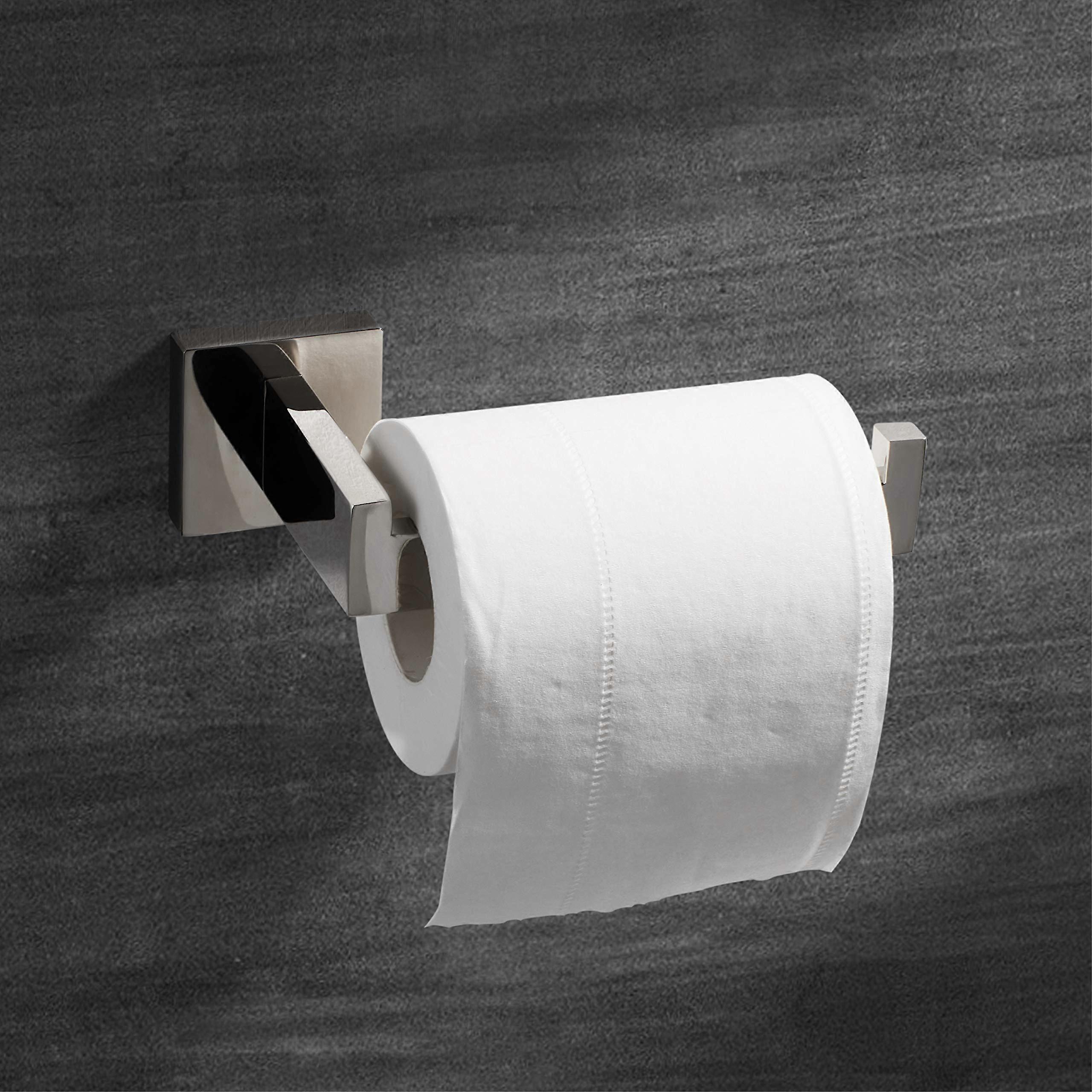 ZENGO Chrome Toilet Roll Holder Wall Mounted Premium 304 Stainless ...