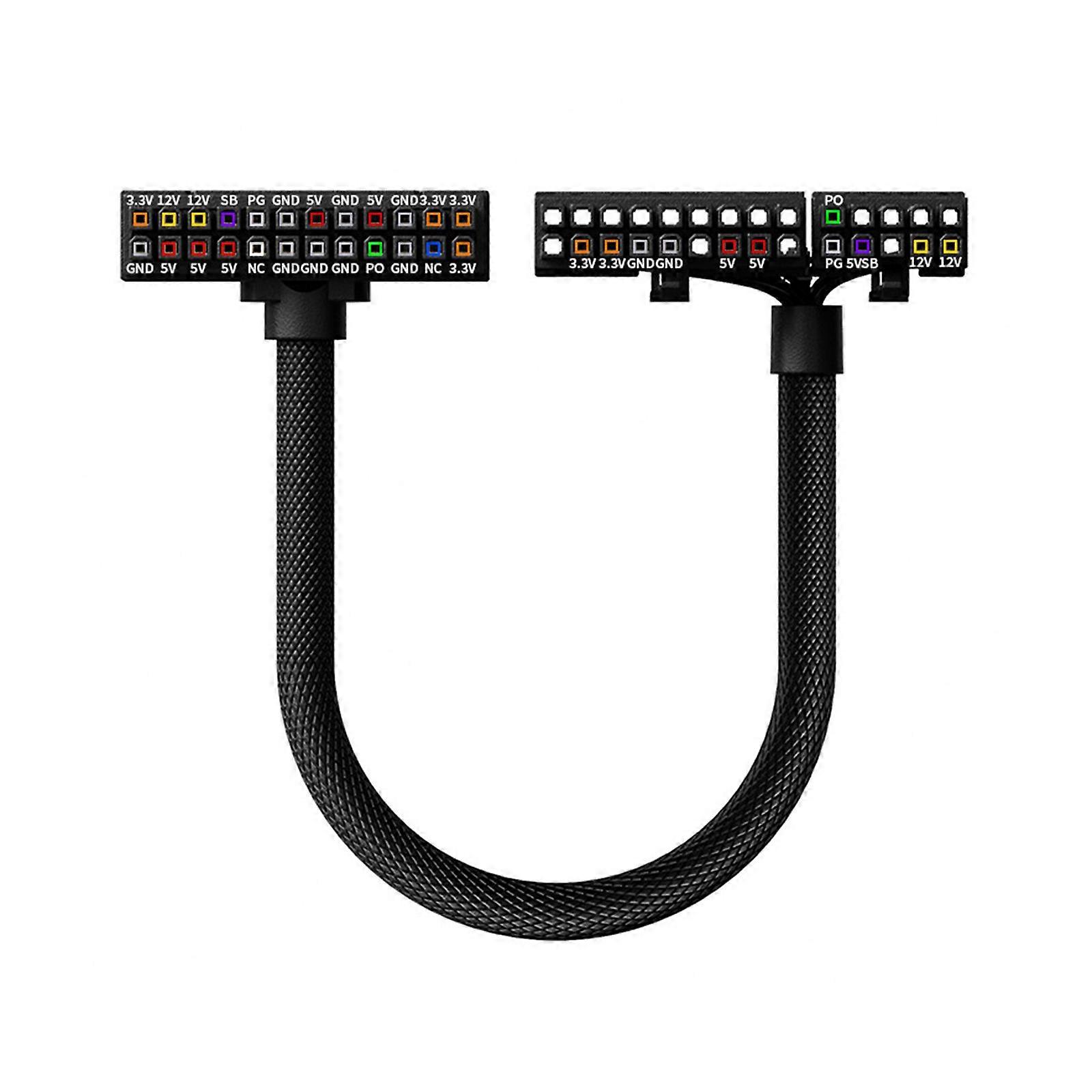 24PIN PC Extension Cable ARGB LED Copper Wire Motherboard Power ...