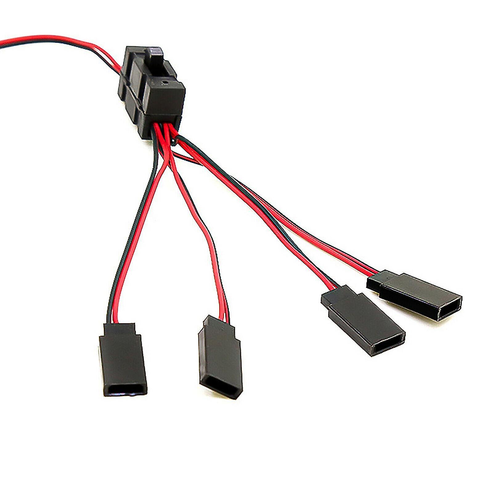 4-way Led Light On/off Switch Controller Y Cable For Trx-4 1/10 Scx10 ...