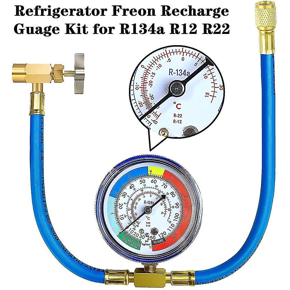 R134a Refrigerator Freon Recharge Hose Kit, R134a Ac Refrigerant ...