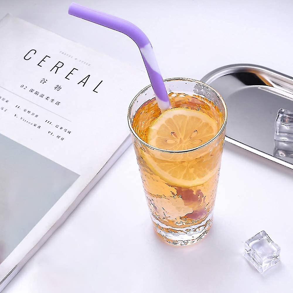 6 Pcs Reusable Straws Silicone Drinking Straw | Fruugo UK