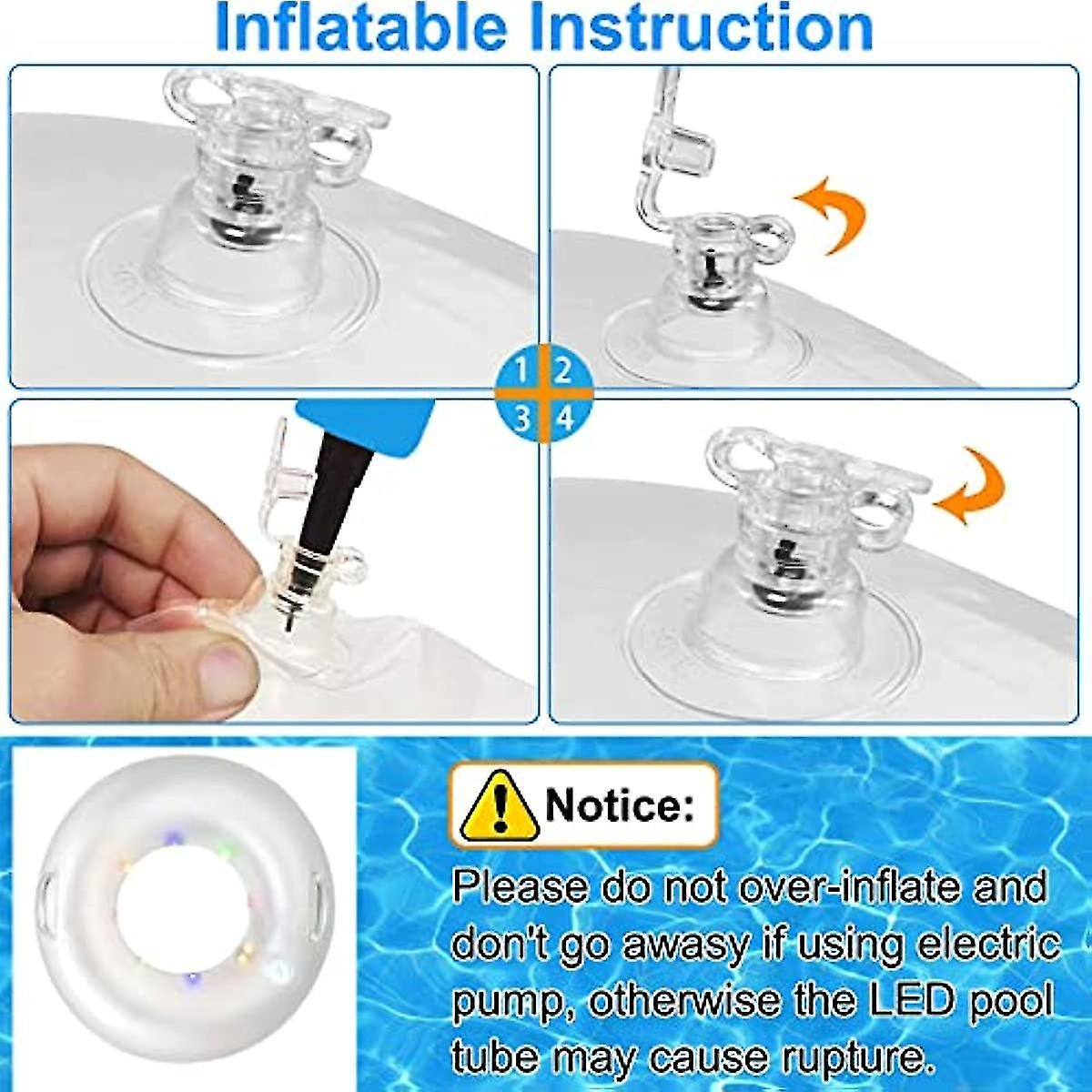 Inflatable Led Pool Float For Adult And Kid, Inflatable Pool Float Tube ...