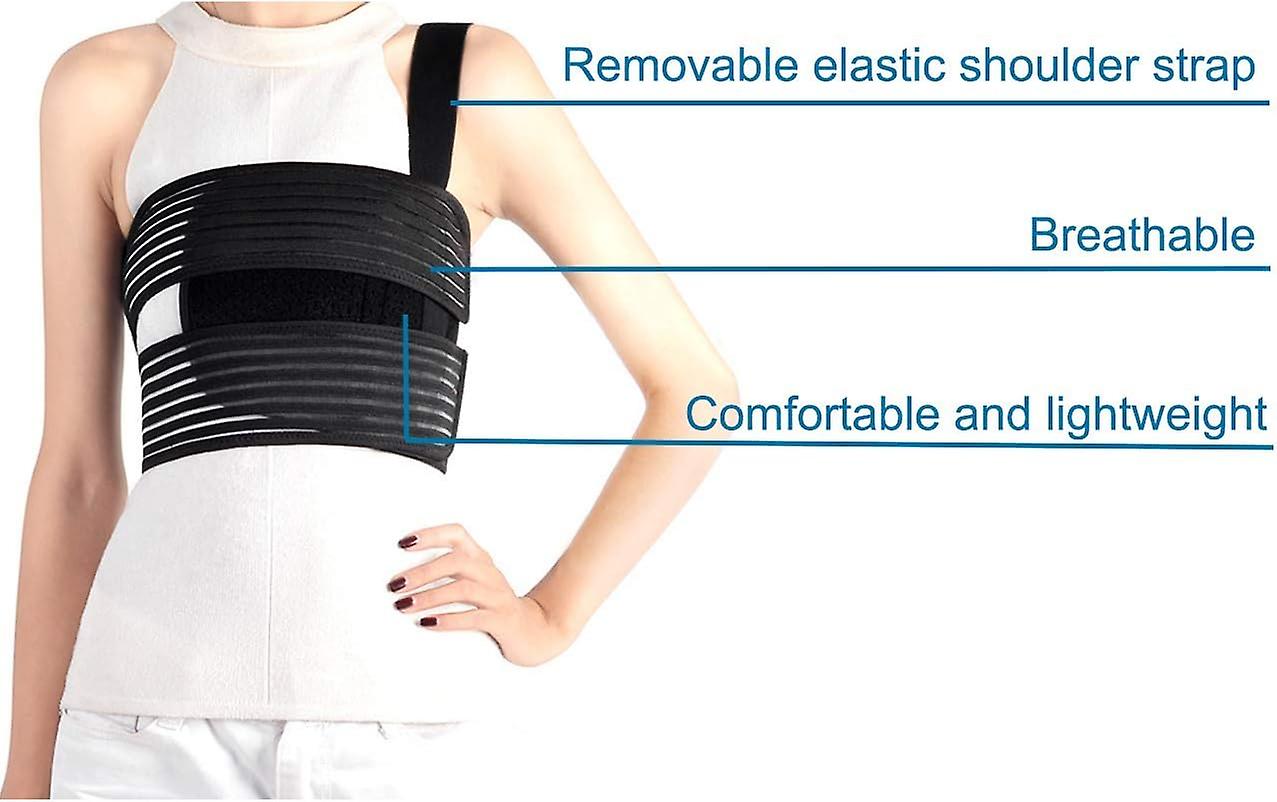 Broken Rib Brace, Rib And Chest Binder Belt For Men And Women, Rib Cage ...