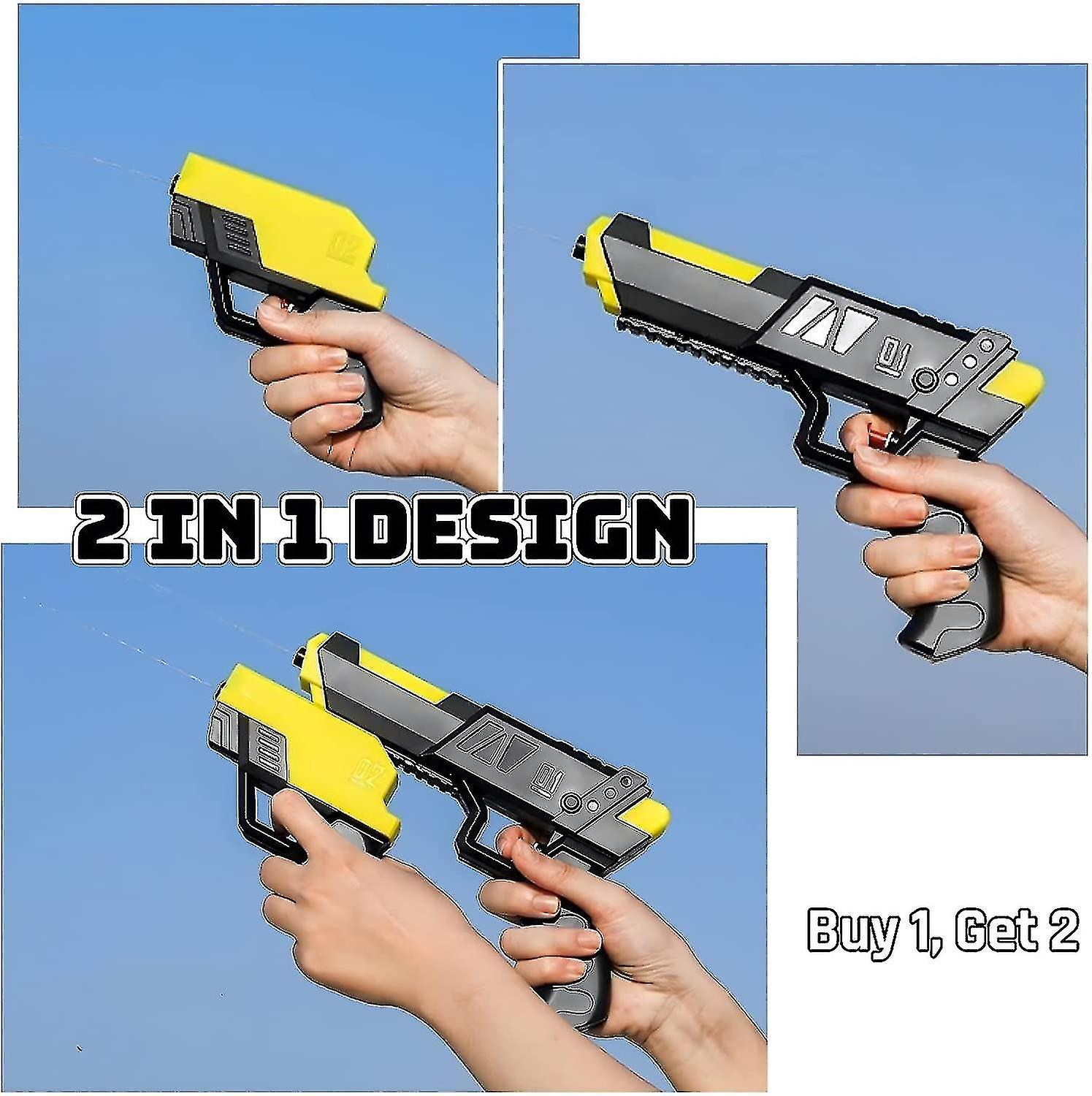 2 In 1 Gun For Kids, Guns For Kids, Squirt Guns With Range, Outdoor ...
