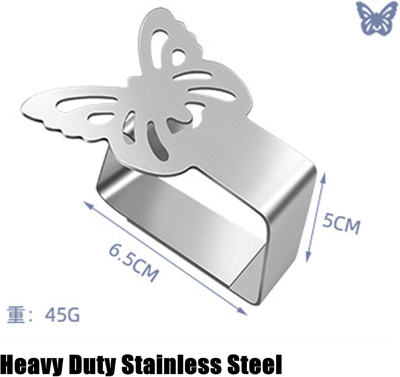 Tablecloth Clips Anti-Slip Set of 8 Thick Stainless Steel Decorative ...