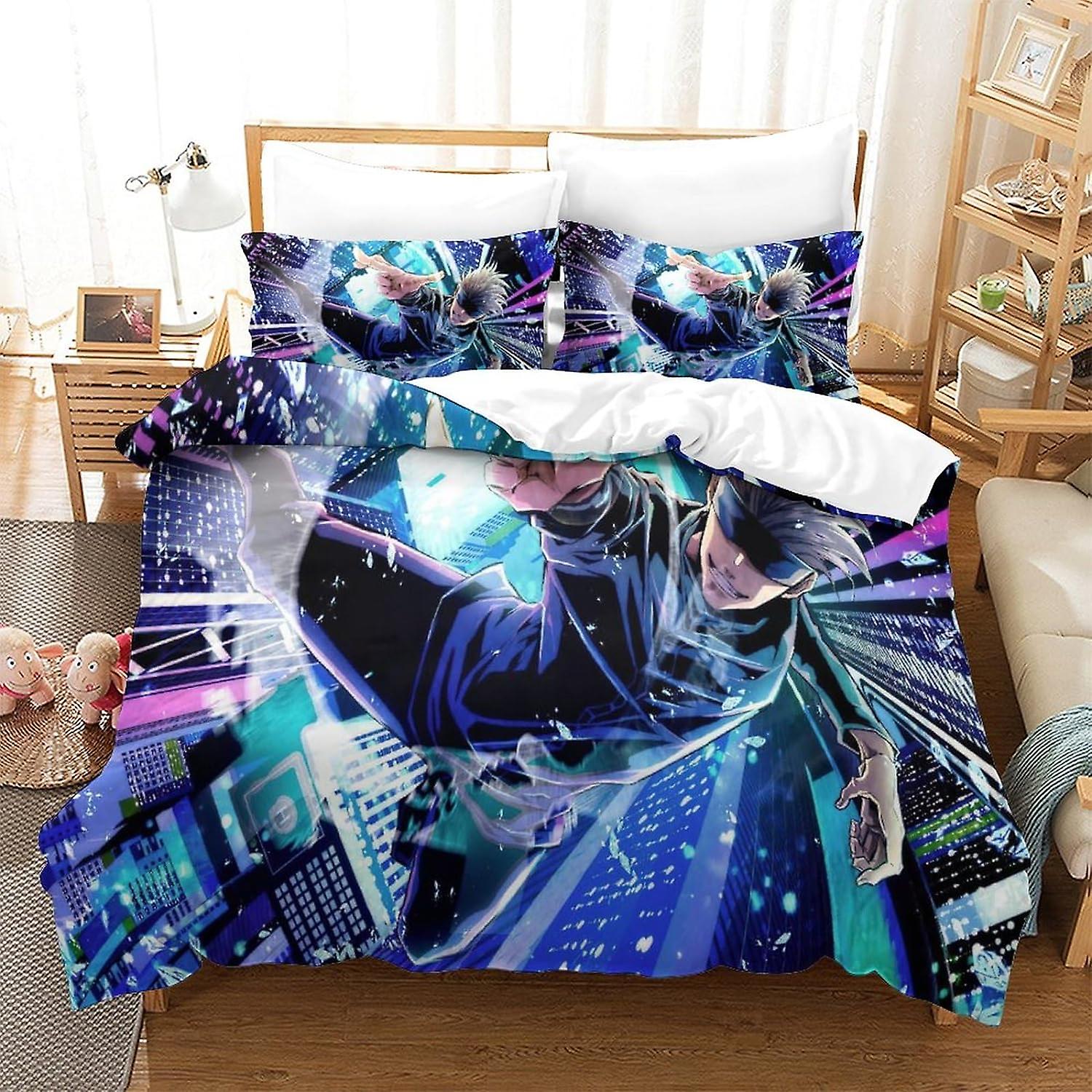 3D Anime Satoru Gojo Duvet Cover Stitch Bedding Jujutsu Kaisen Printing ...