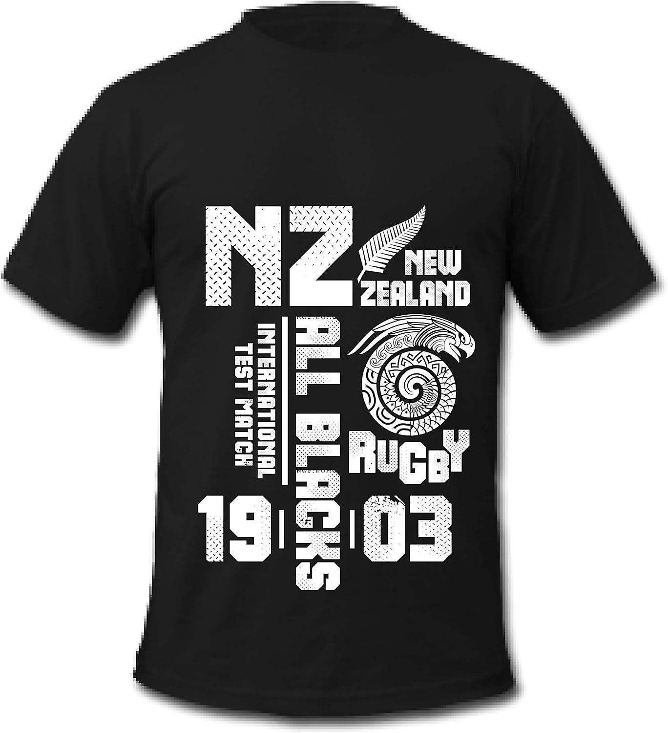All Blacks Rugby New Zealand Champions Mori Tattoo Mask T-Shirt | Fruugo UK