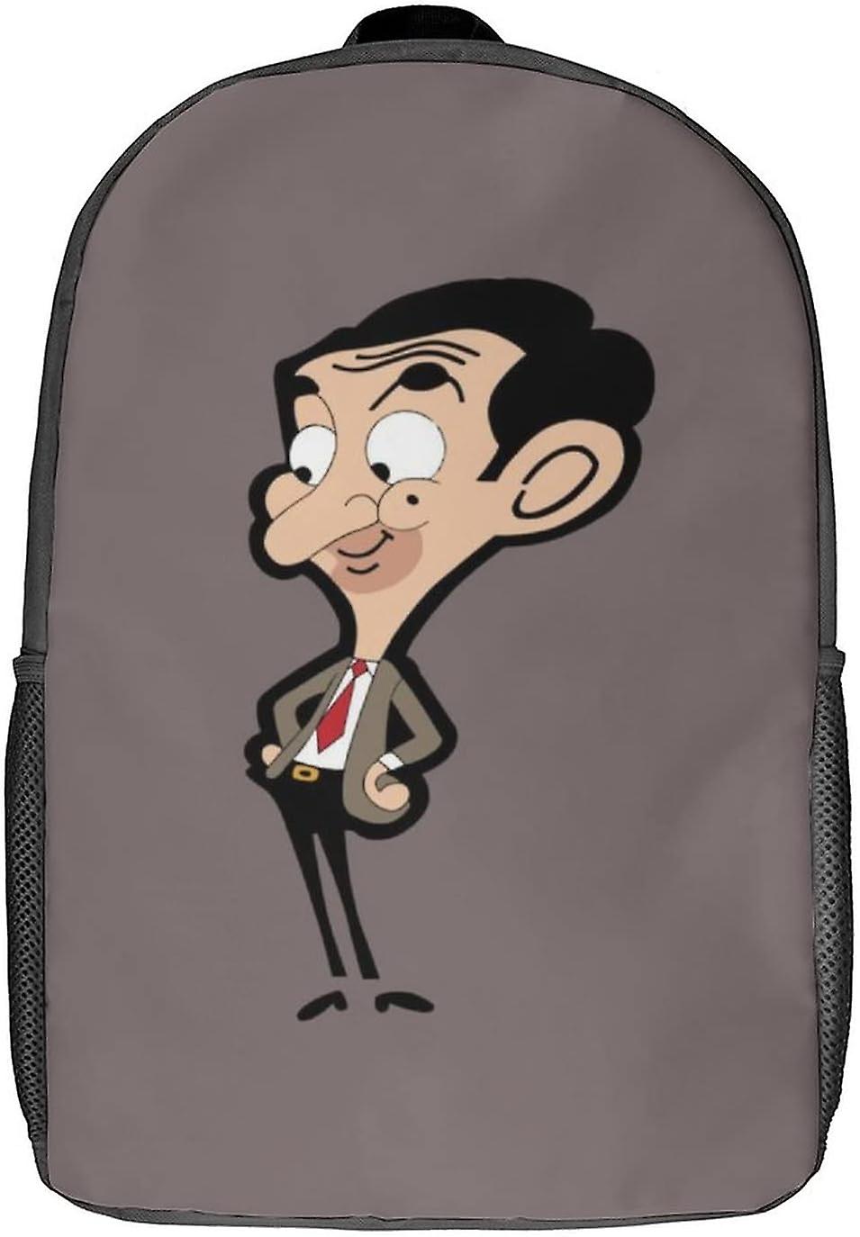 Mr Bean Backpack School Bags For Girls Boys Anime Characters Backpack ...