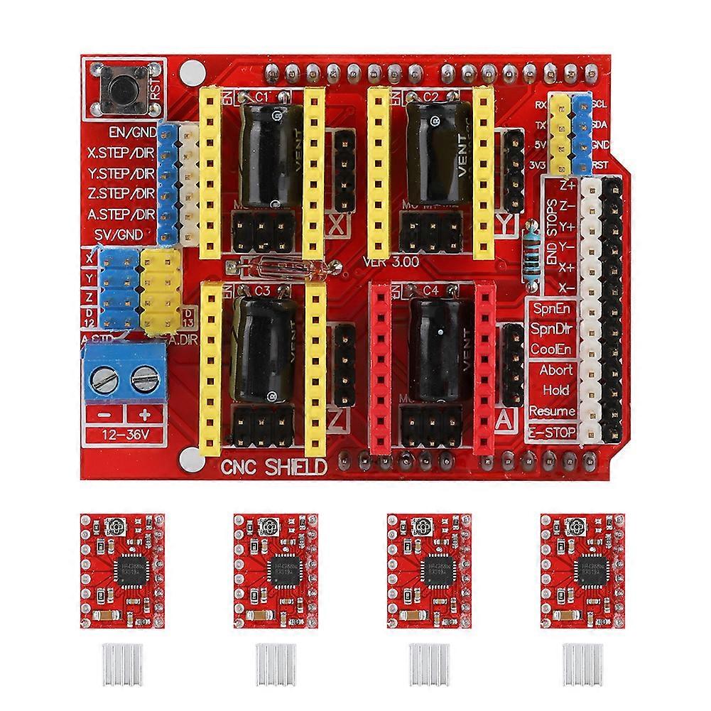 Witbot CNC Shield Expansion Board + drv8825 Stepper Motor Driver ...