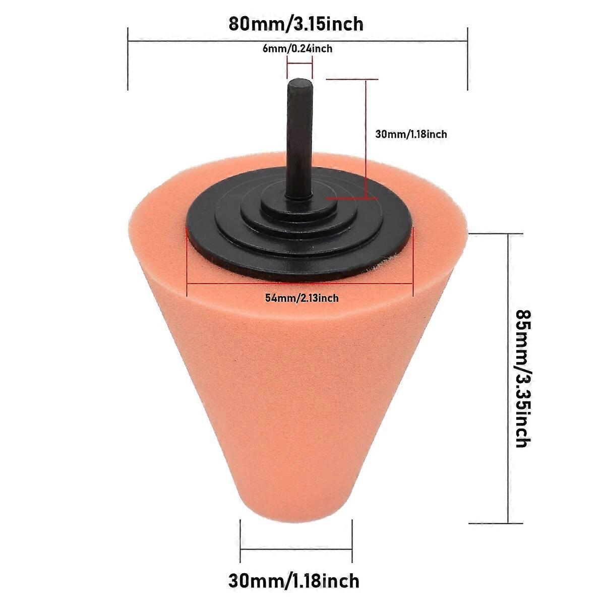 Car Wheel Rim Polishing Sponge Electric Drill Disc Pad Polisher Cone ...
