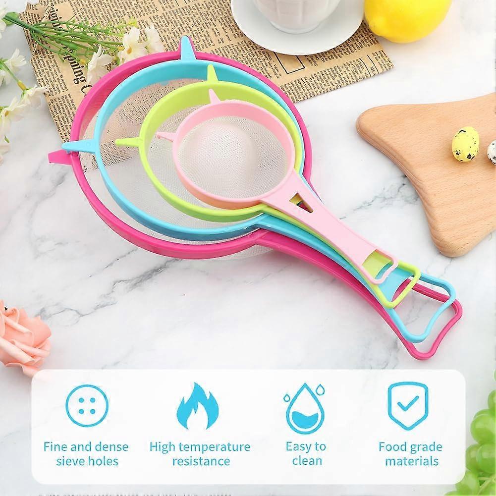 4 Pcs Strainer Set, Multi-Purpose Kitchen Fine Mesh Food Sieve Set with ...