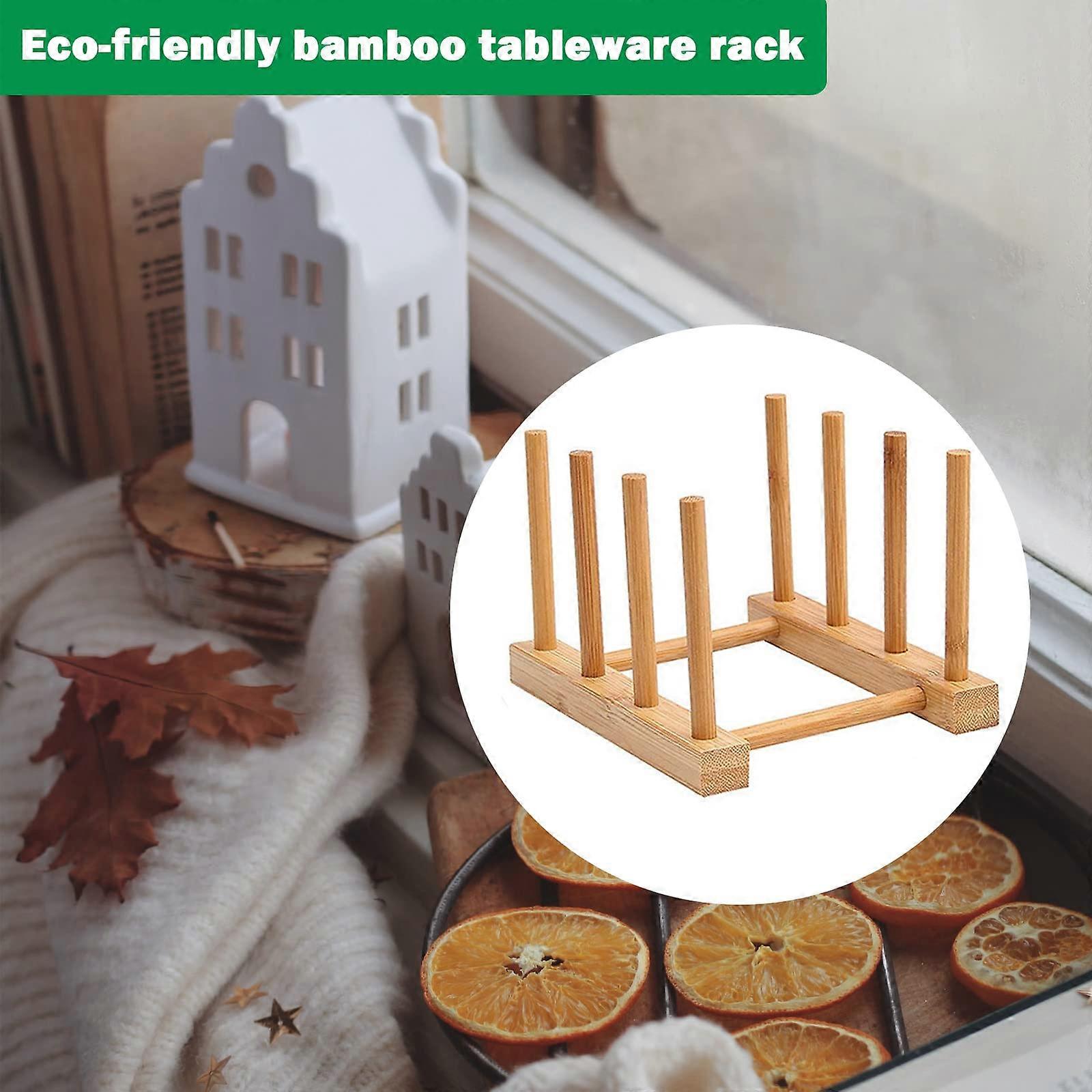 Bamboo dish drainer, wooden dish drainer, wooden dish drainer, dish ...