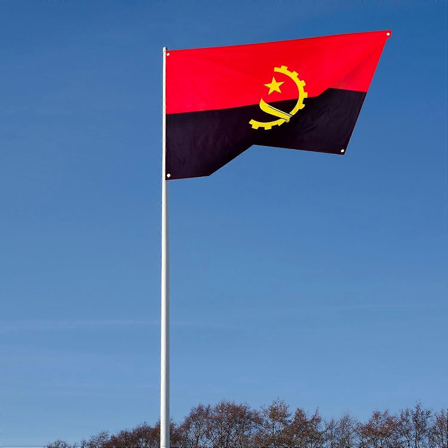 Angola Flag,Eyelet In Every Corner, Angolan Republic Flag, Premium ...