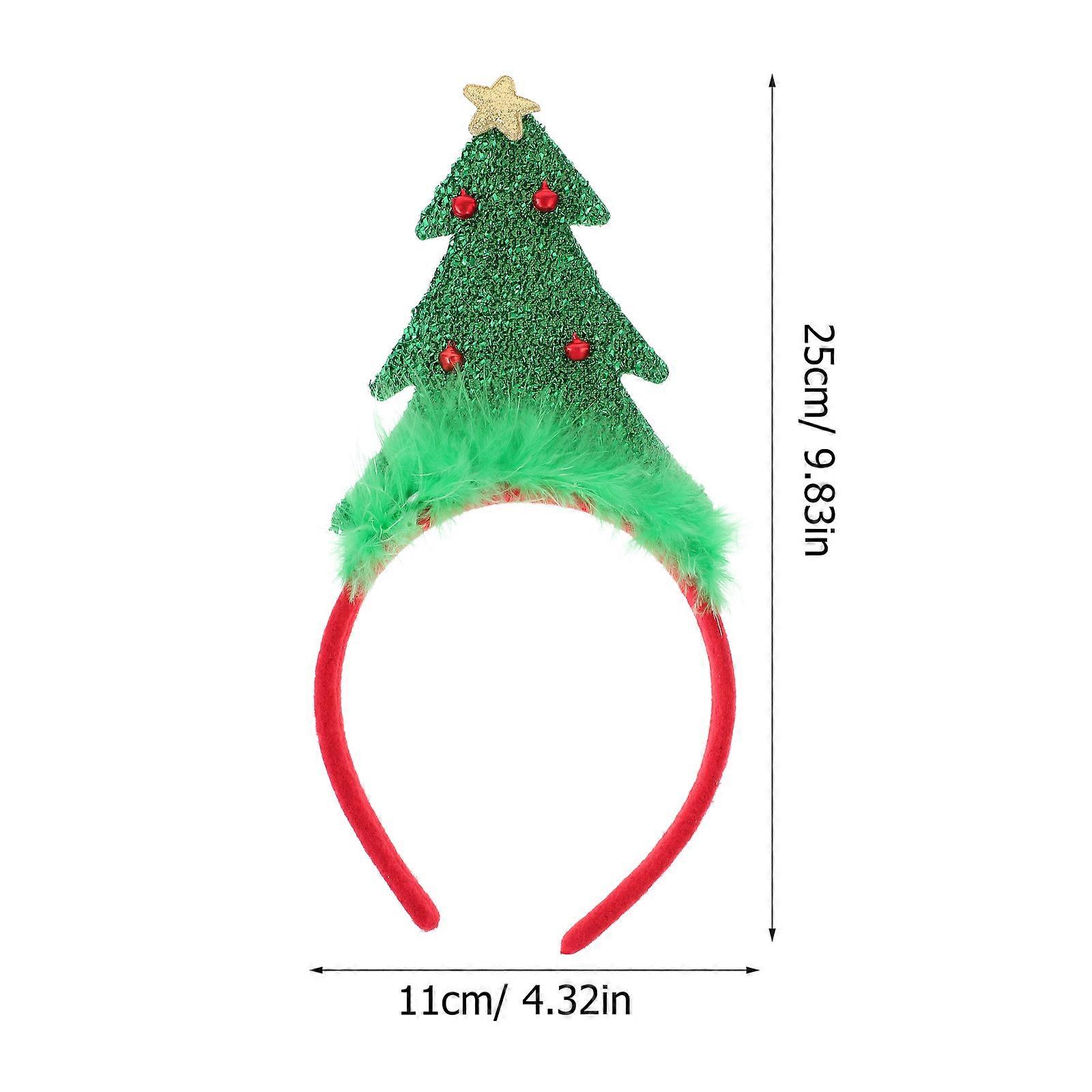 6pcs Christmas Headband Christmas Party Headbands Christmas Tree Hair ...