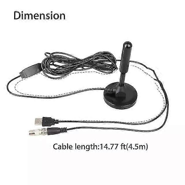 Hd digital indoor amplified tv antenna 200 miles ultra hdtv with ...