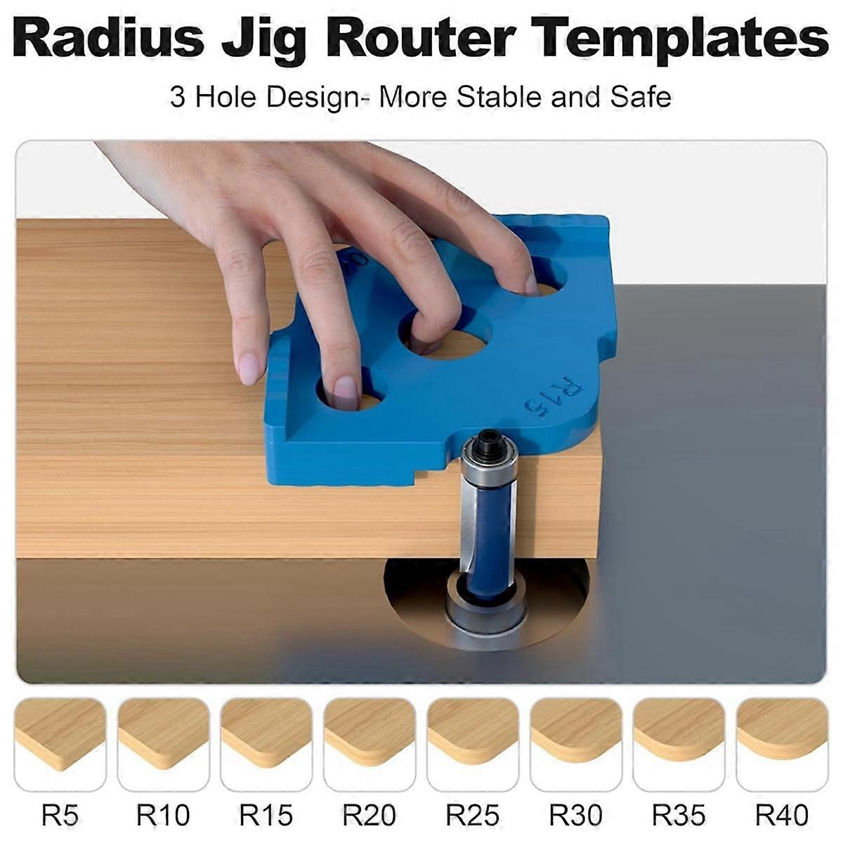 Radius Jig Router Templates 4 Pcs, Corner Radius Routing Templates ...