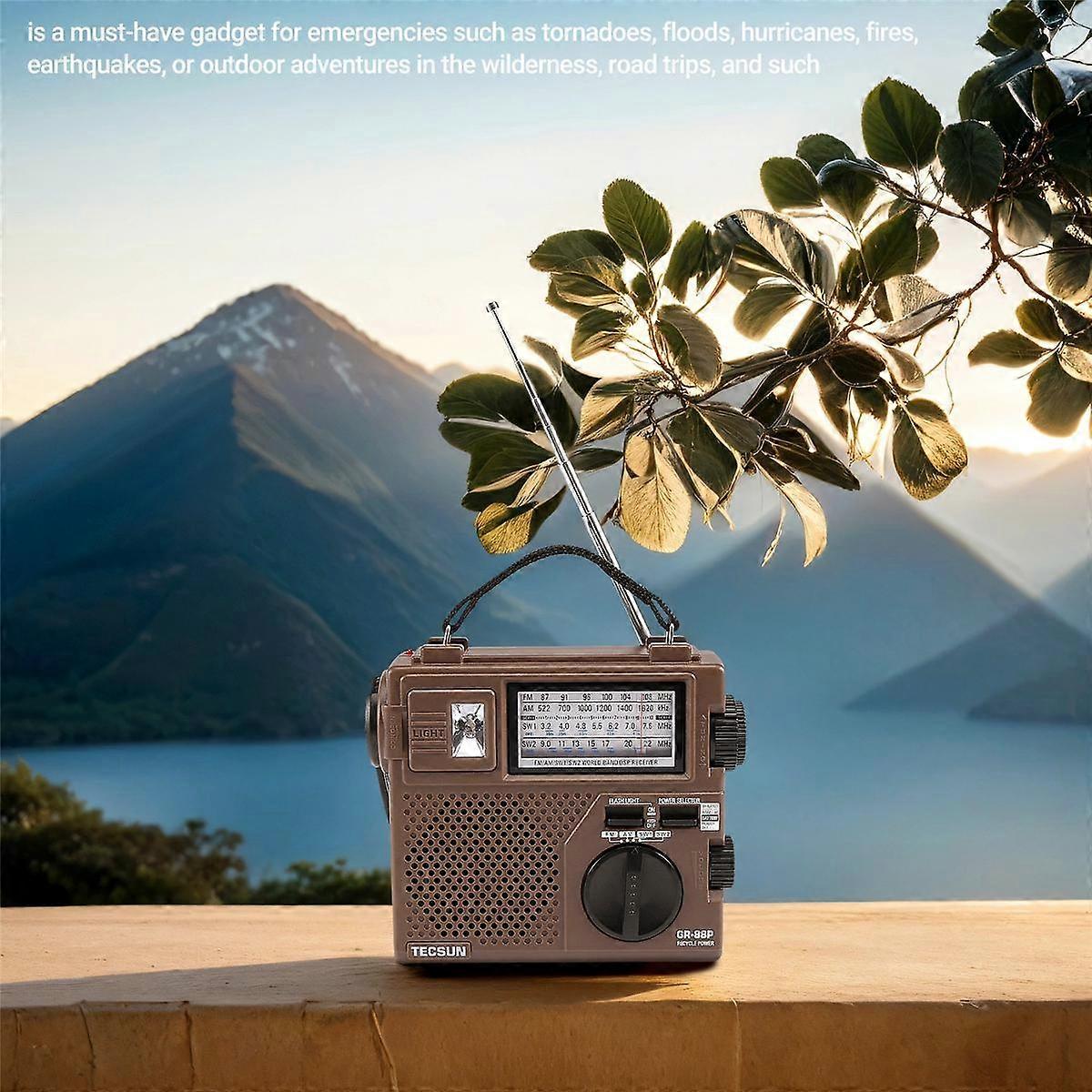 -88P Digital Radio Receiver Emergency Light Radio Dynamo Radio with ...