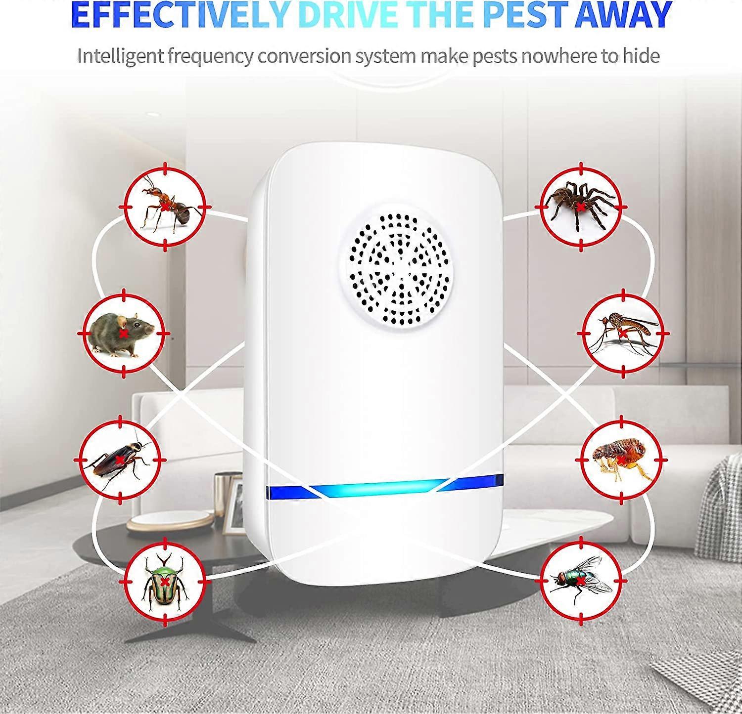 Sroker 6 Packs Ultrasonic Pest Repeller, Electronic Pest Repellent Plug ...