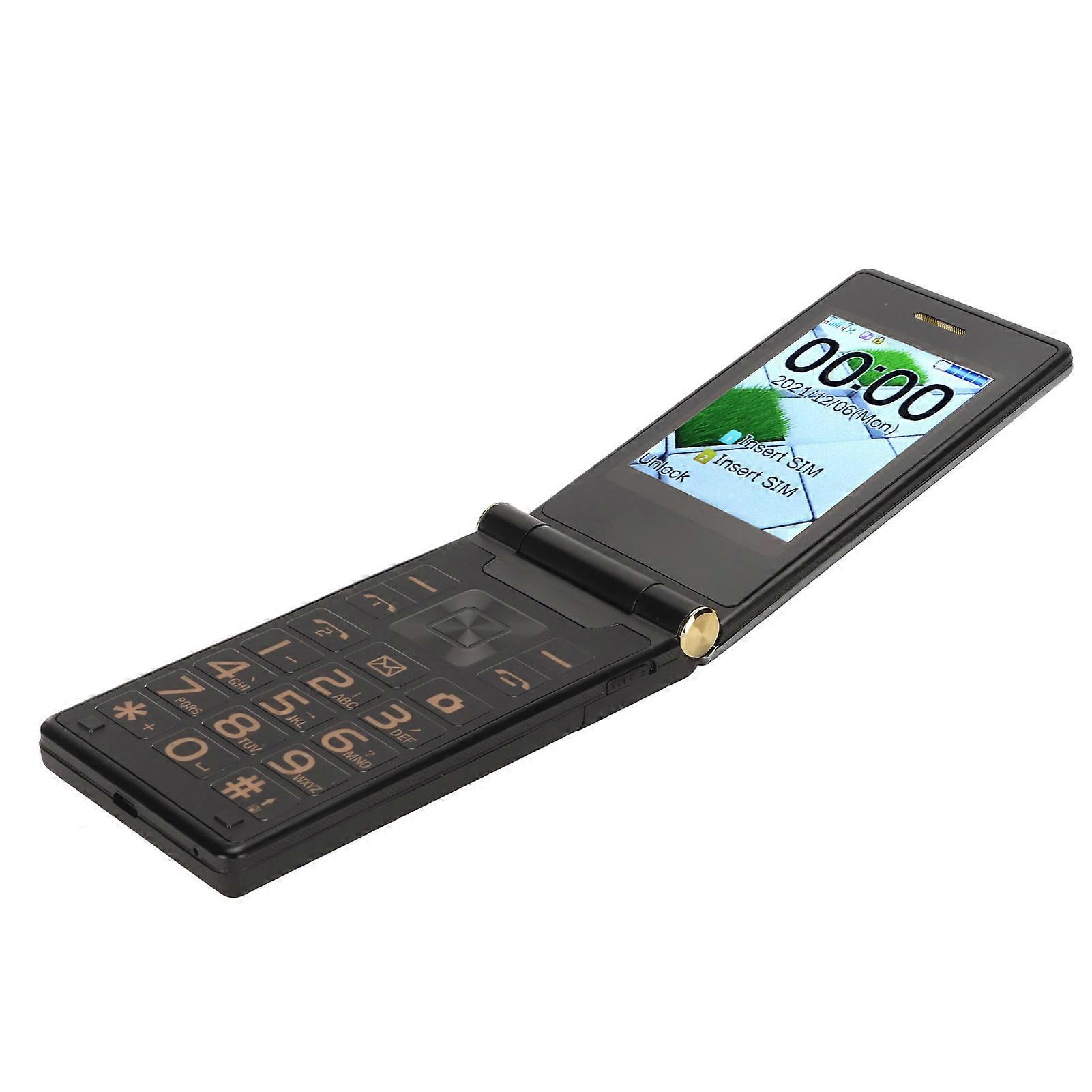 Senior Flip Phone 2G Big Button Icon Dual Screen SOS Button High Volume ...