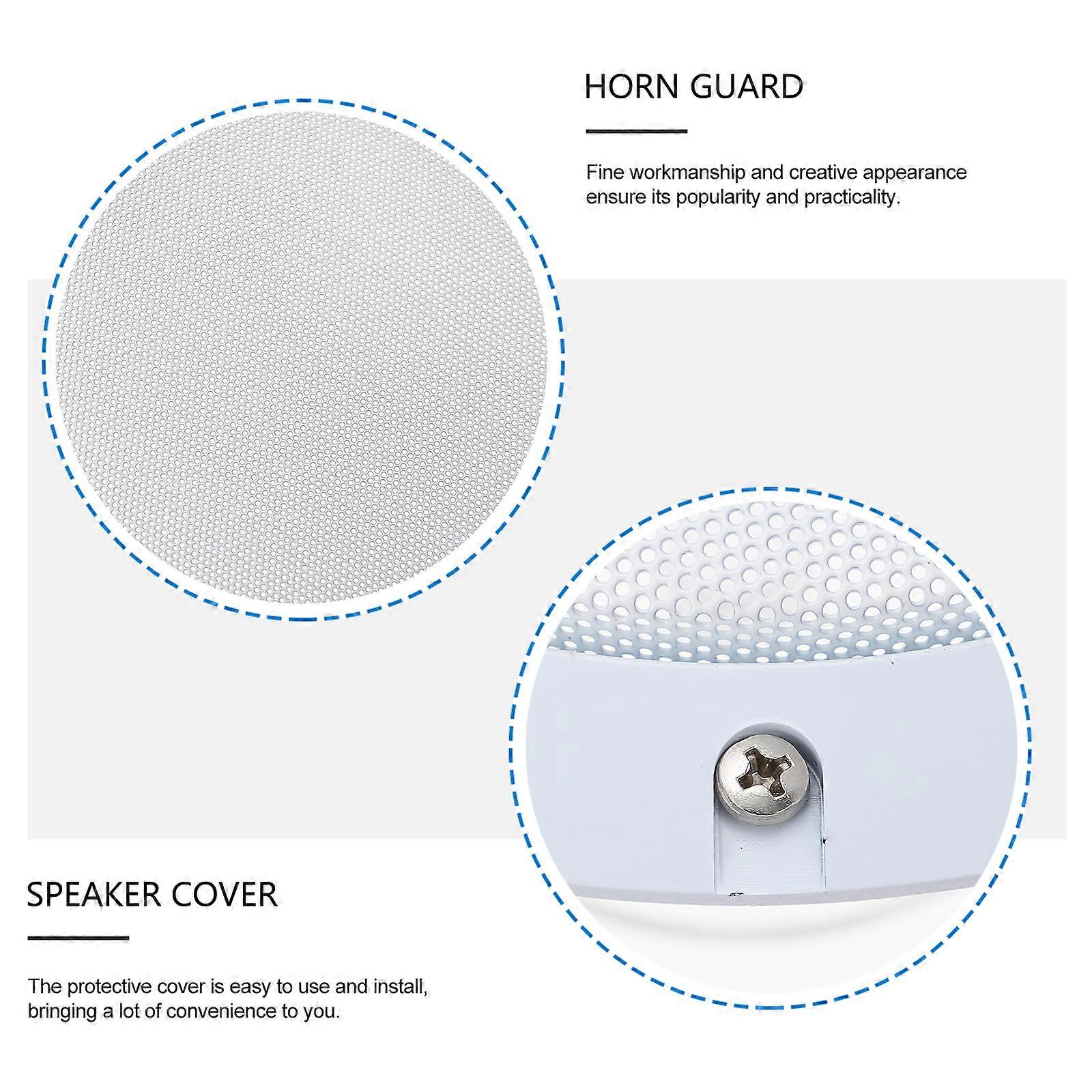 2Pcs Audio Speaker Covers Mesh Protective Mesh Horn Guard Decorations ...