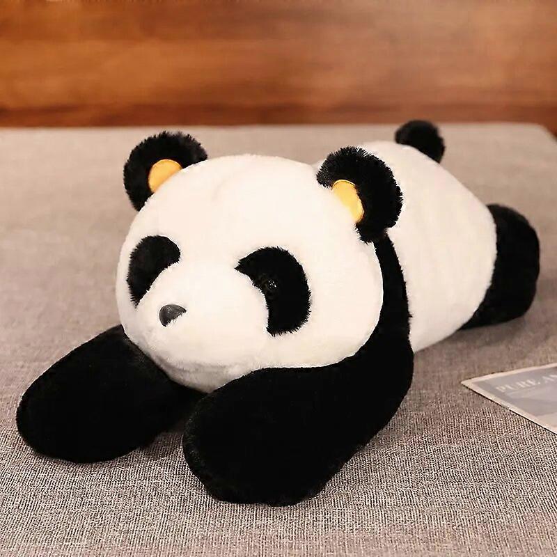 120CM Cute Giant Long Panda Bear Plush Lie Prone Posture Stuffed Animal ...