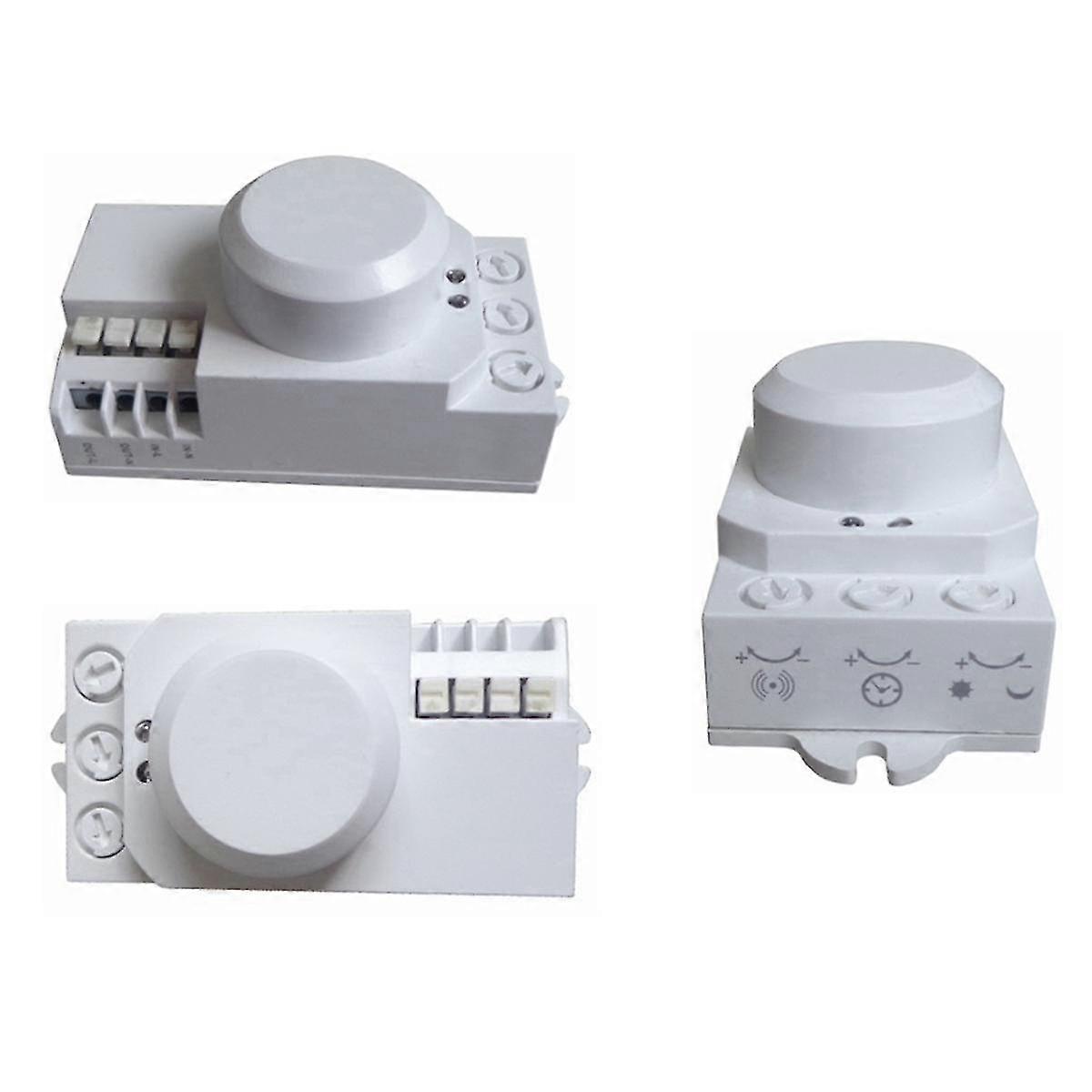 5.8GHz Microwave Radar Sensor Switch Knob Switch Adjustment LED Light ...
