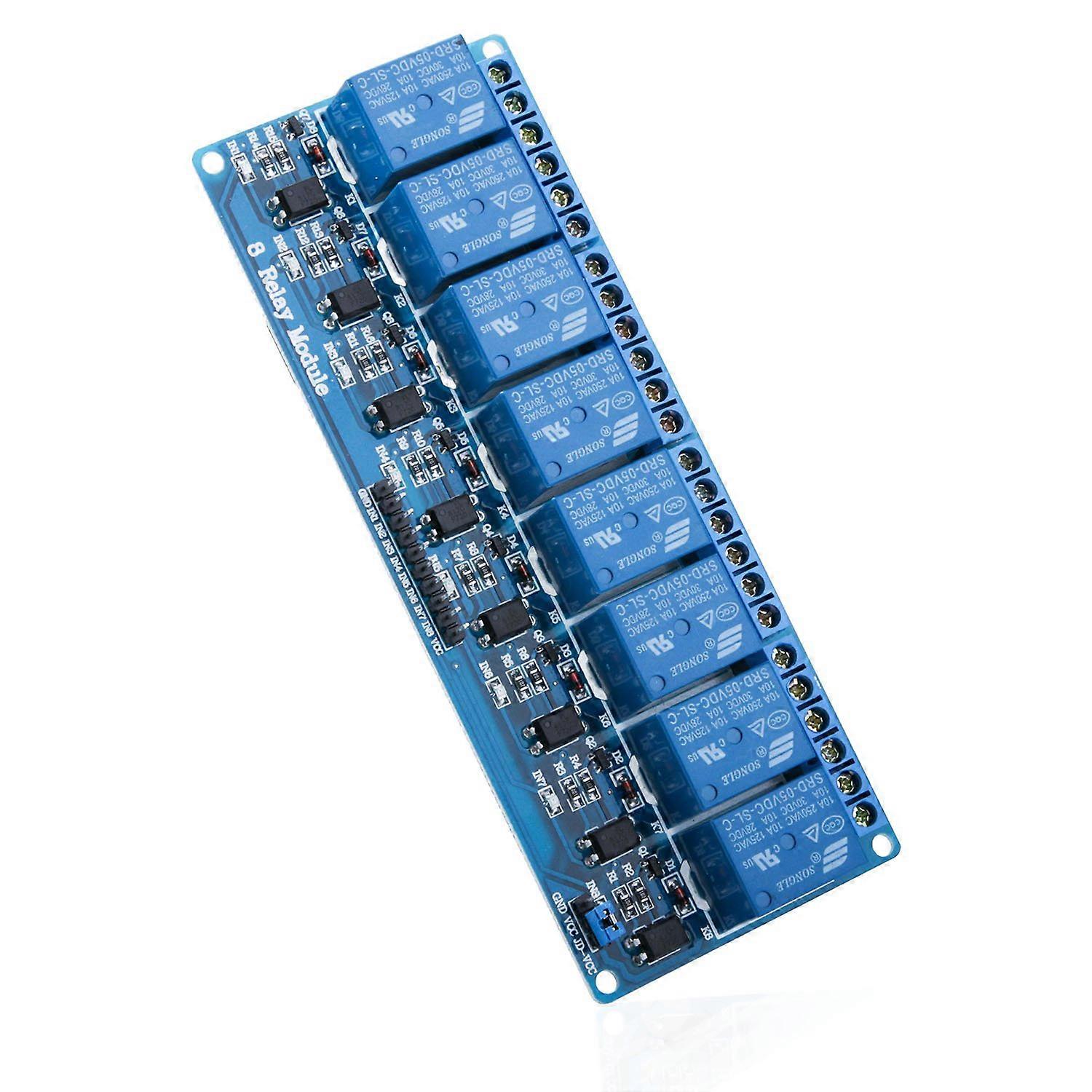Module Relais 5V DC 8 Canaux avec Optocoupleur 8-Channel Relay Module ...
