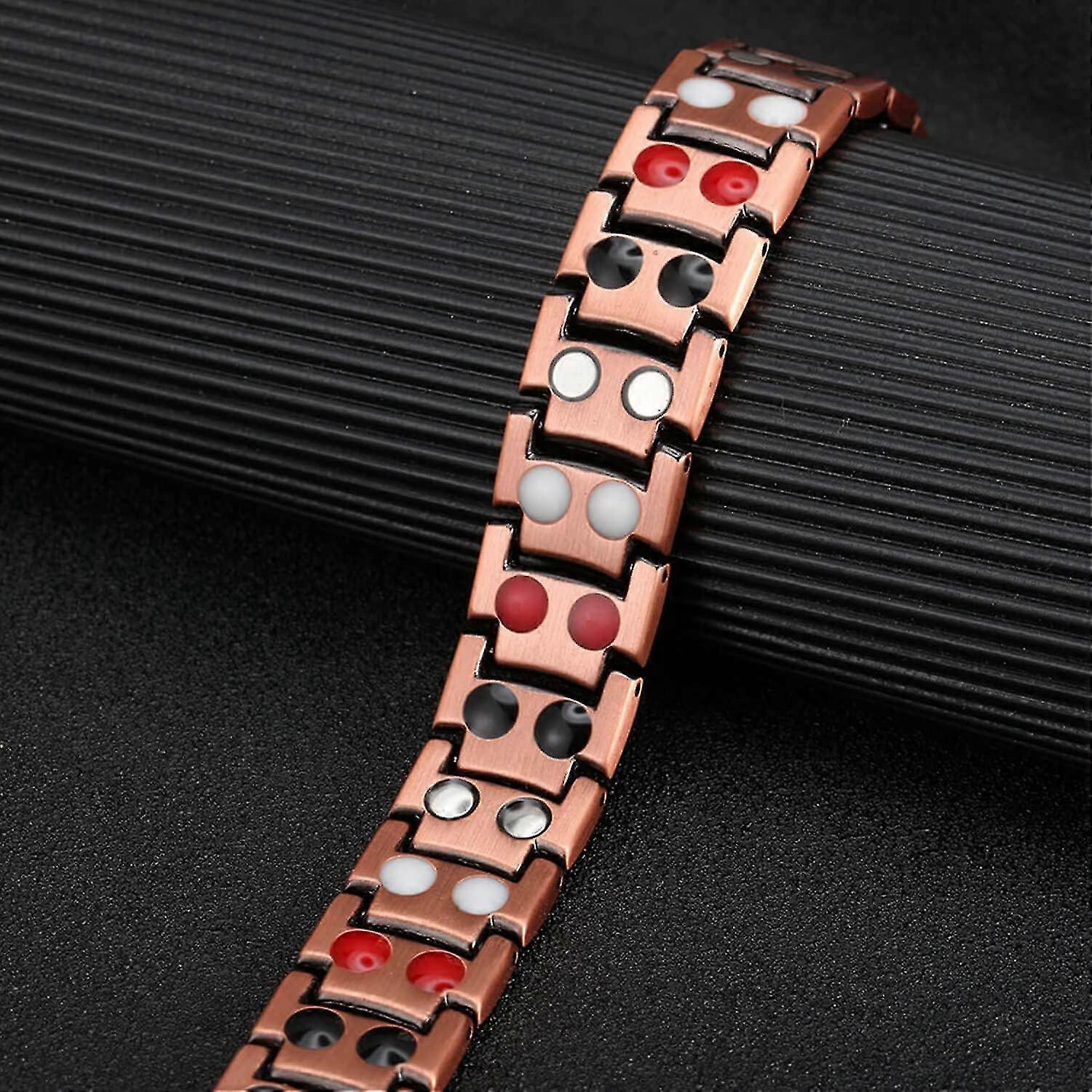 Copper Bracelets Link Adjustable Pure Copper With With 4 Element ...