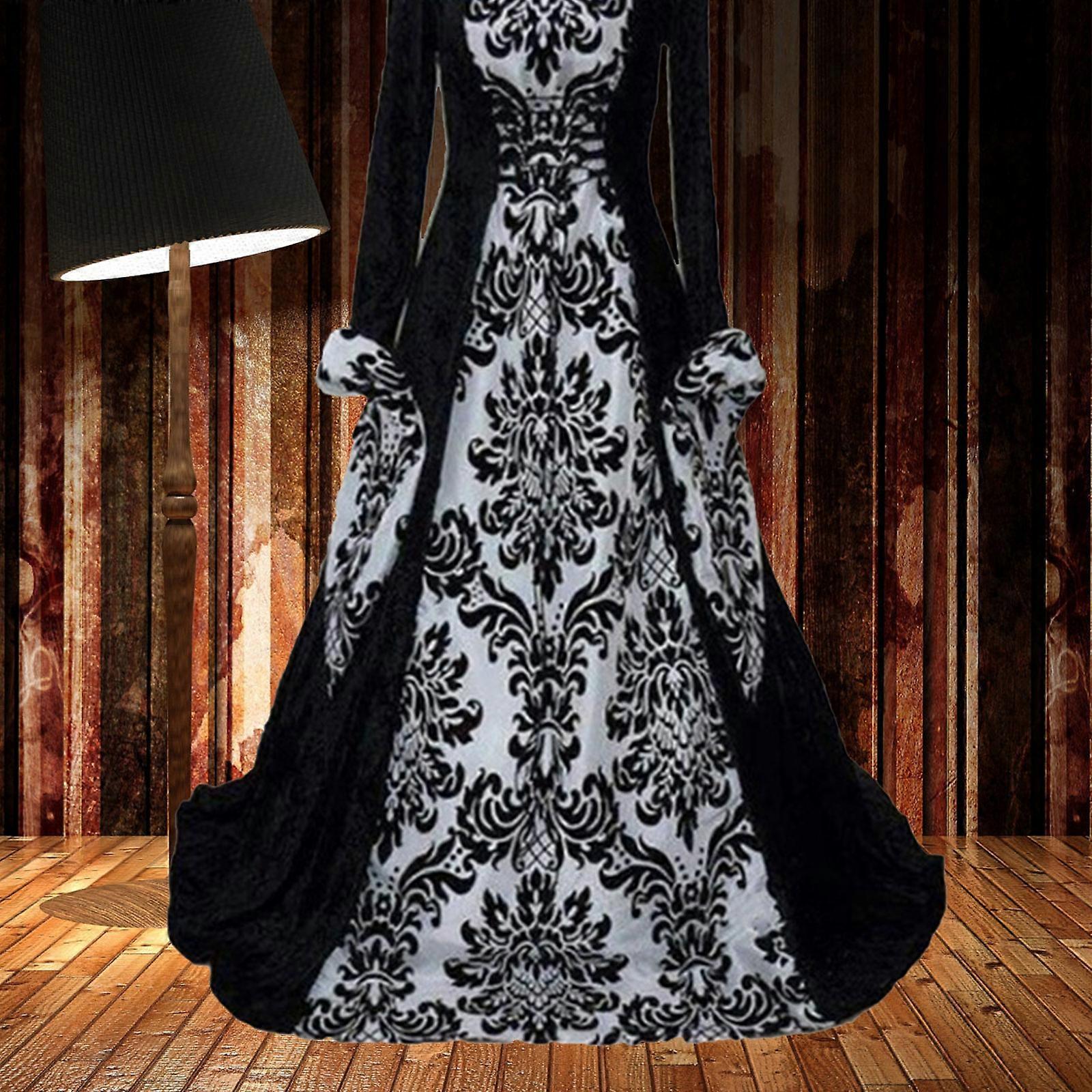 Womens Lady Renaissance Maiden Costume Adult Medieval Halloween Fancy ...