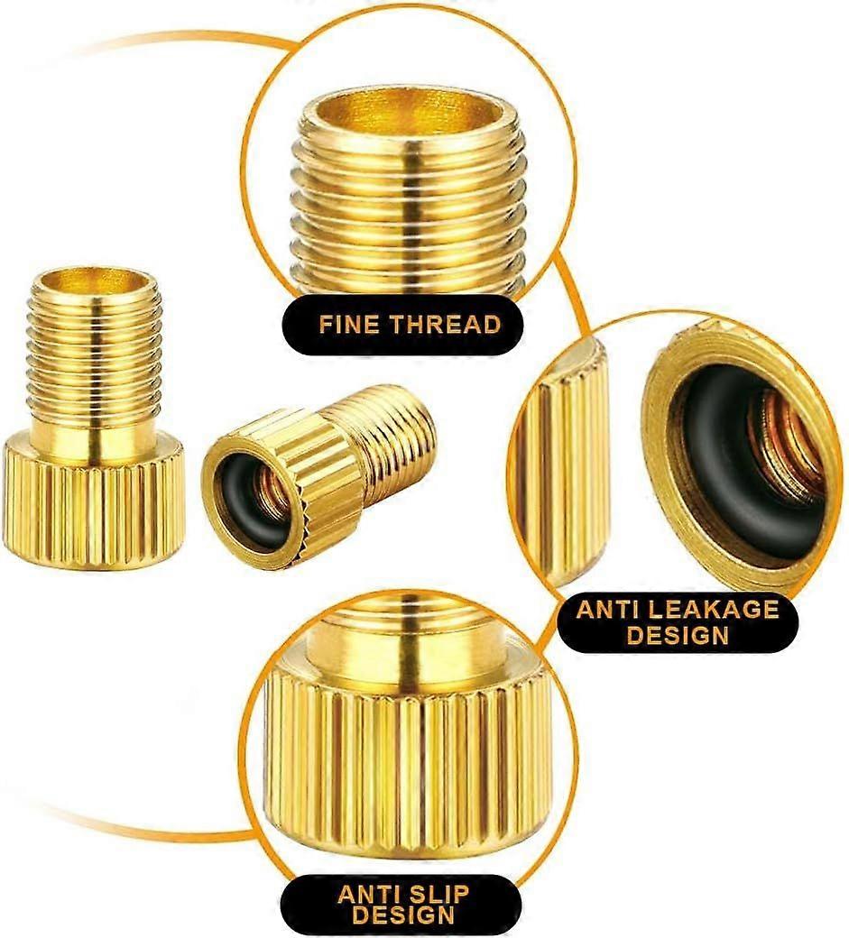 Set of 4 Bicycle Pump Tips, Inflator Tips, Presta to Schrader Bicycle ...