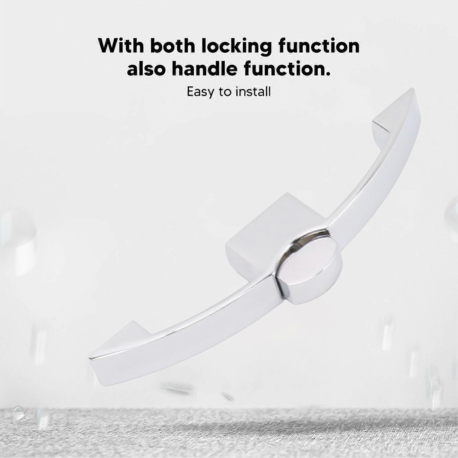 2 Set Push Button Latch Cabinet Lock Cupboard Knob Latch Lock With ...