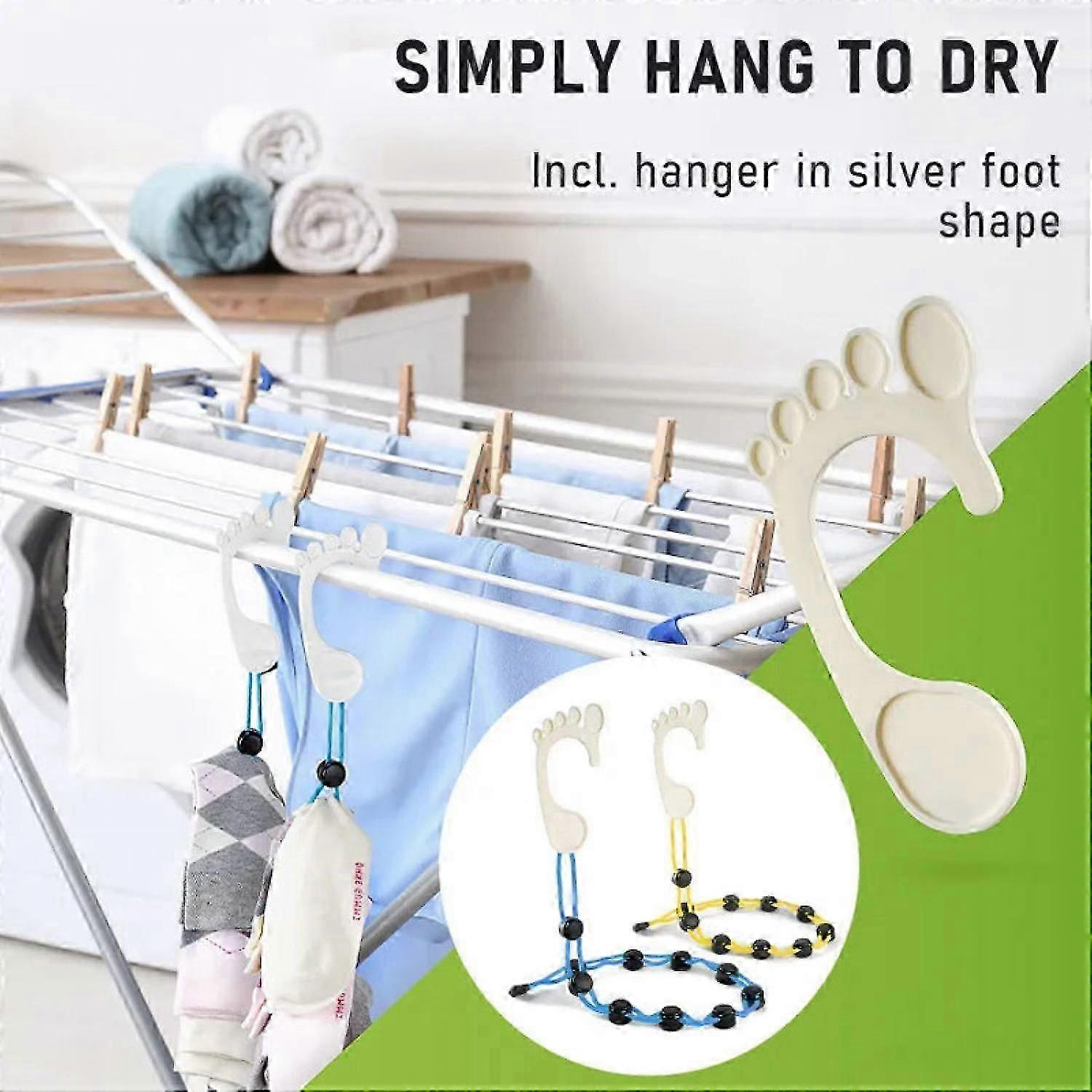 Portable Socks Washing Line Laundry Tool Storage Hanger Nylon Sock ...