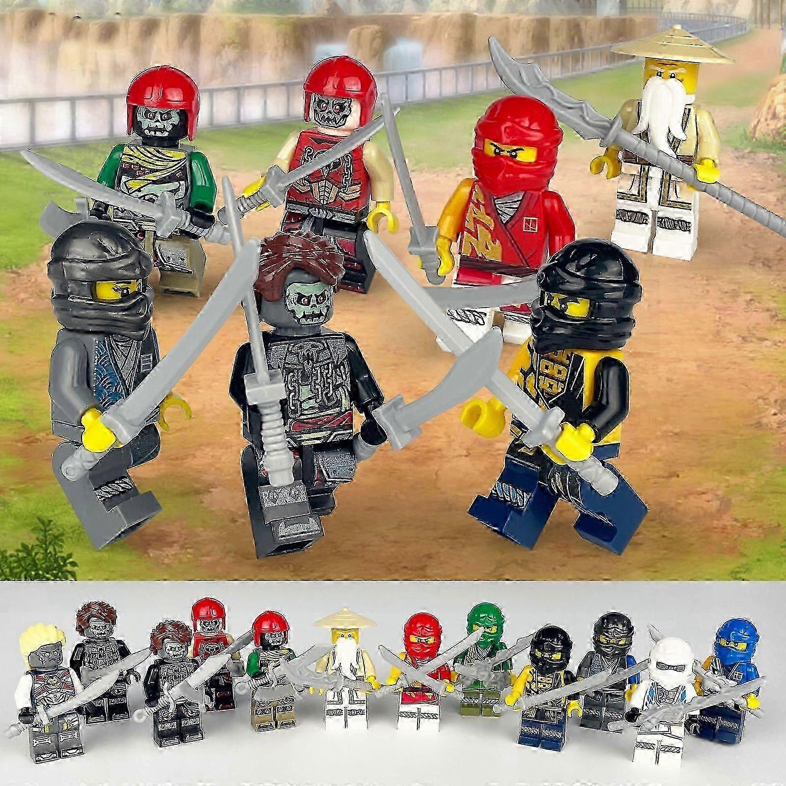 Set Of 24 Pcs Ninjago Mini Figures Kai Jay Sensei Wu Master Building ...