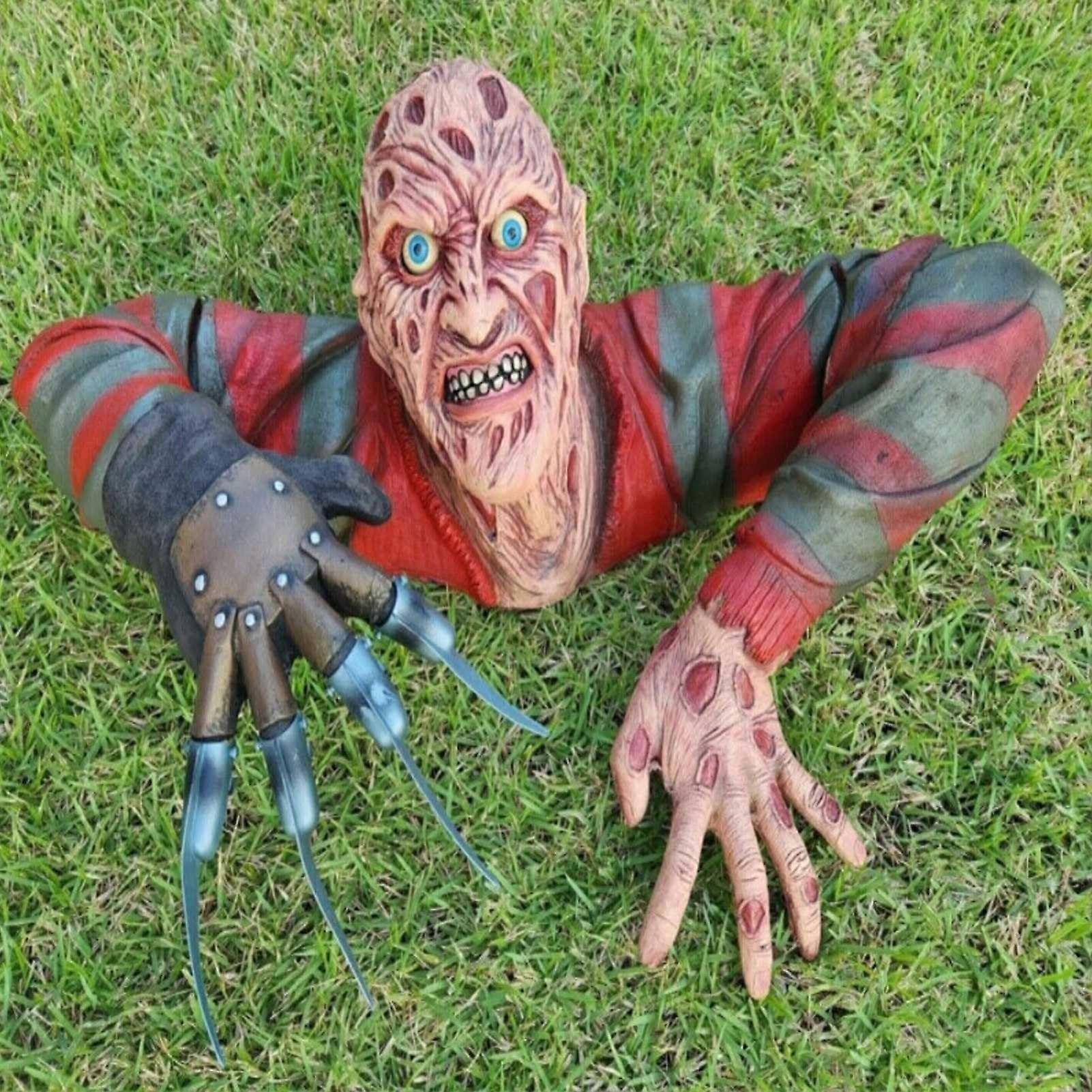 Life Size Horror Decoration, Animatronic Decoration with Interactive ...
