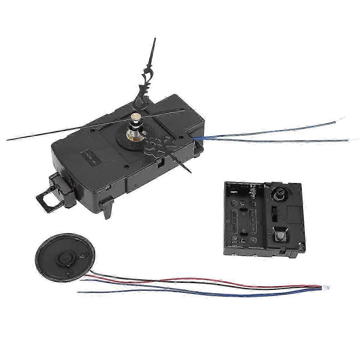 Quartz Pendulum Clock Movement With Black Hands,with Music Box Speaker ...