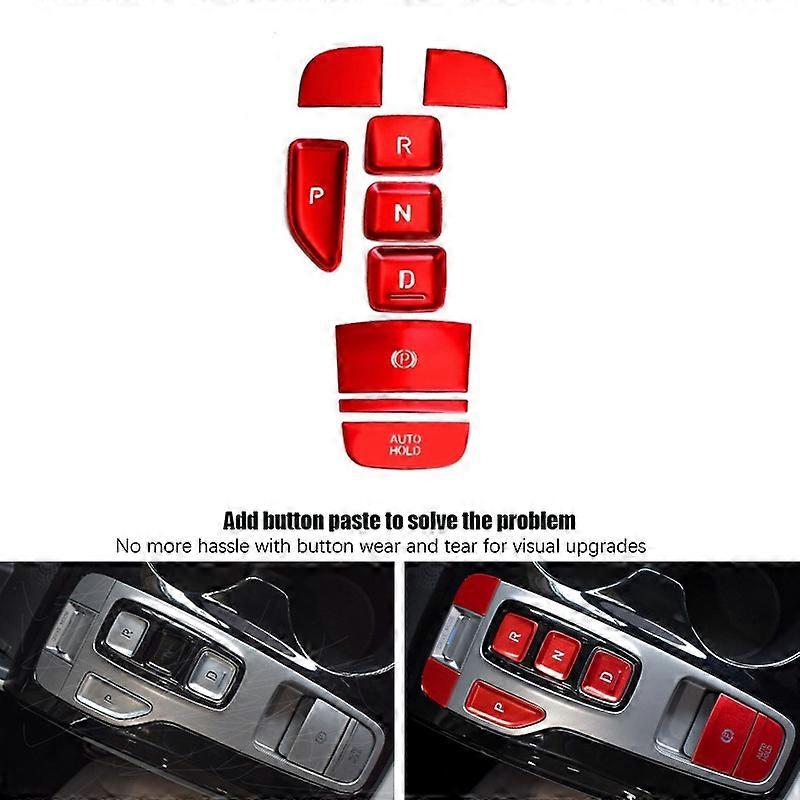 Car Shift Panel Button Sticker Central Control Panel Button Decoration ...