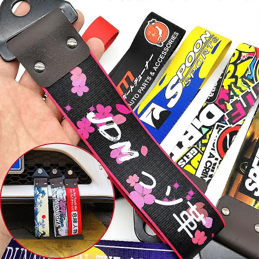 JDM Racing Style Tow Strap Universal Race Towing Bars Nylon Car Trailer ...