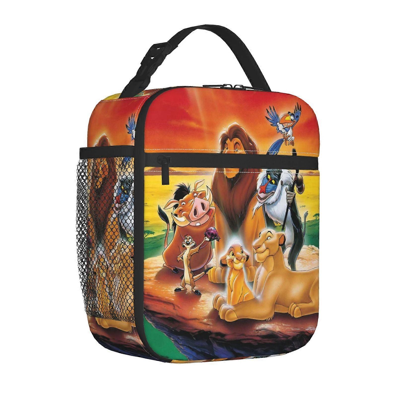 Anime Cartoon Lion King Lunch Box - Insulated Lunch Bag For Girls Boys ...