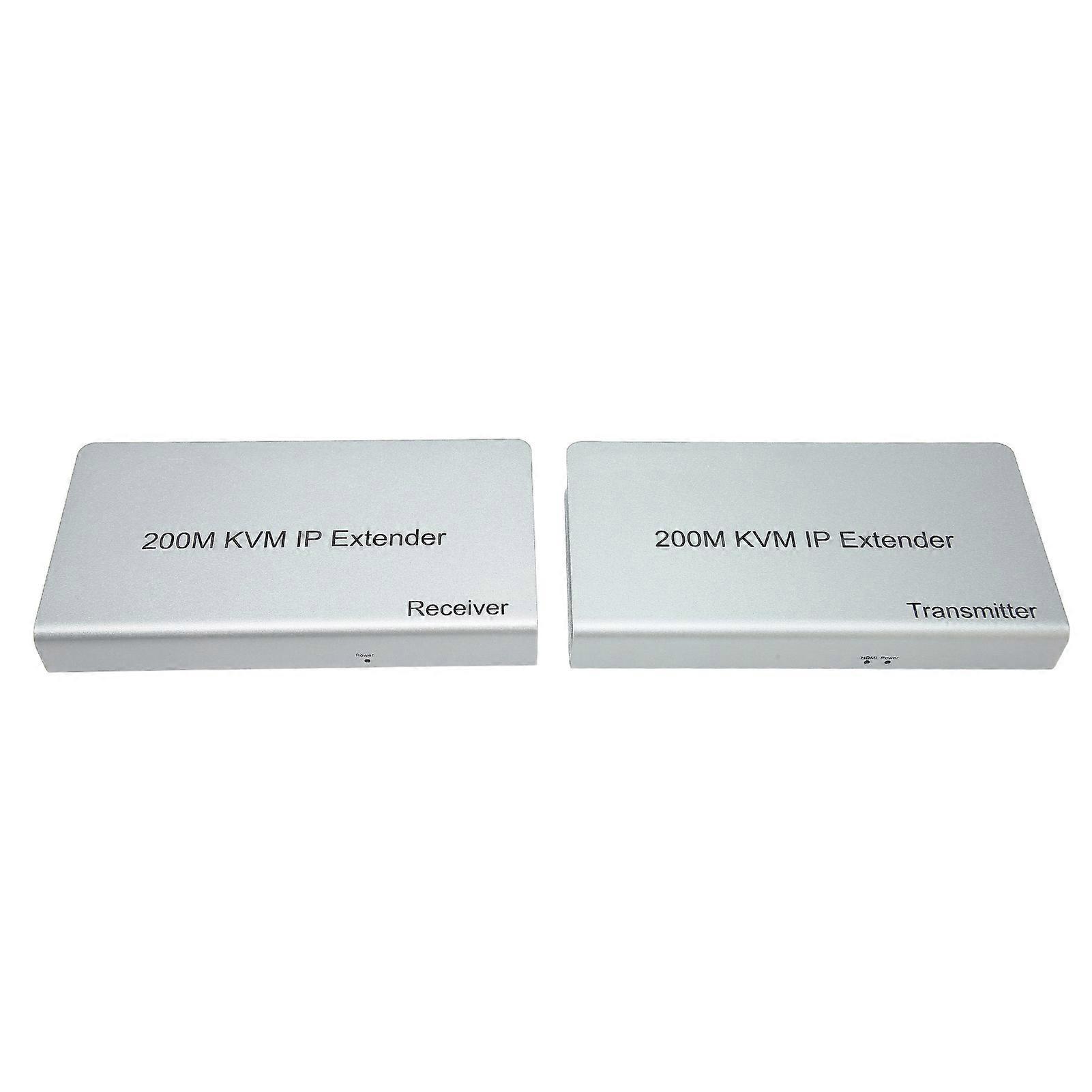 200m KVM IP Extender RJ45 HD Multimedia Interface KVM Over IP Extender ...