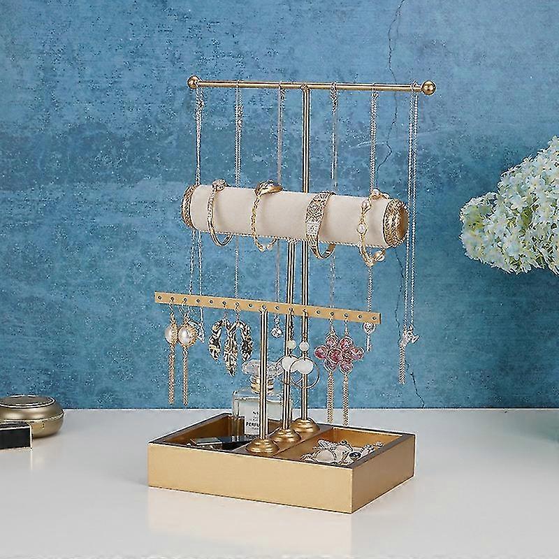 3 Tier Jewelry Tree Stand Tower Rack Necklace Bracelet Holder Jewelry ...