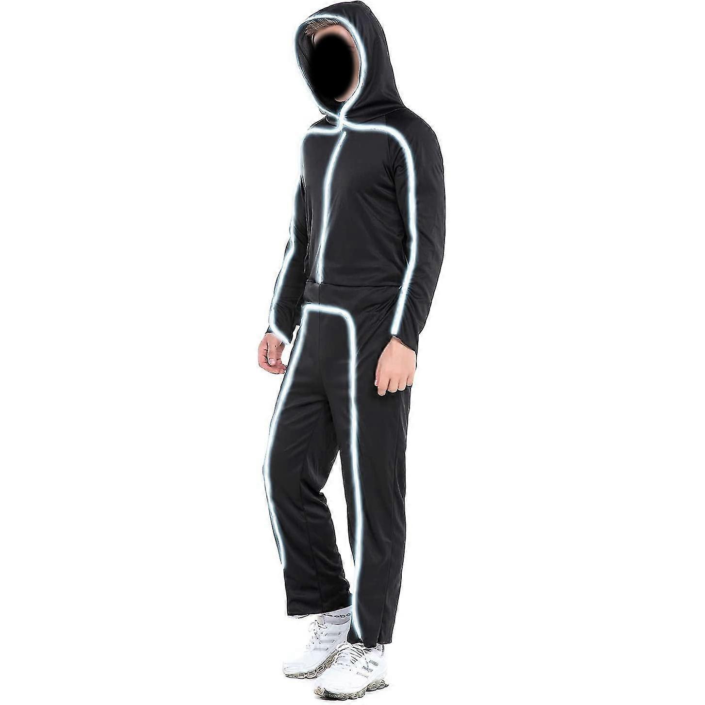 Light-up Adult Stick Figure Costume Halloween Costume | Fruugo UK