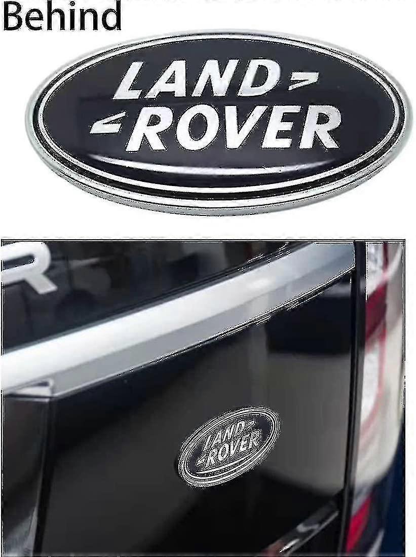 2pcs Fits Land Rover Grille Badge Tailgate Oval Badge Sticker, Fit Land ...
