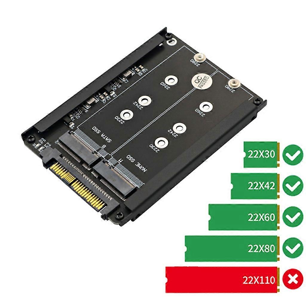 SSD Adapter M.2 SSD to U.2 Adapter NVMe Key B/M NGFF SSD to PCI-e SFF ...