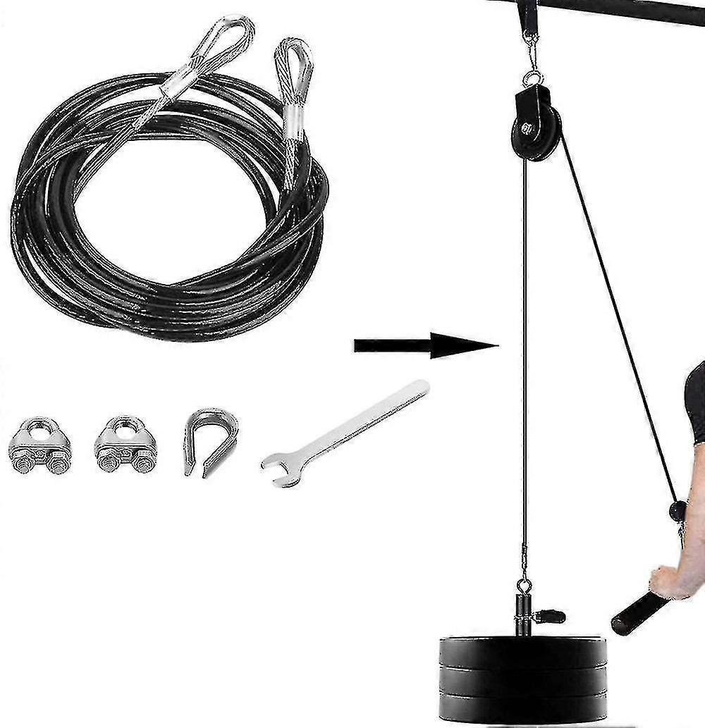 Cable Machine Attachments Tricep Rope Gym Lat Pull Down Rope Pully Gym ...