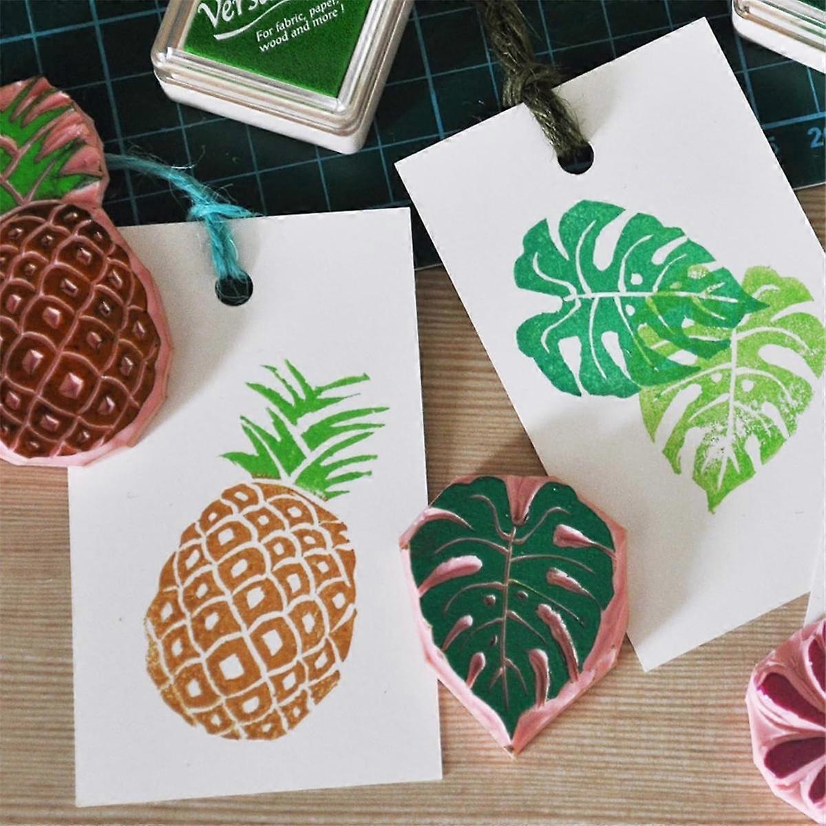 14PCS Rubber Stamp Carving Kit with Linoleum Block Carving Tools for ...