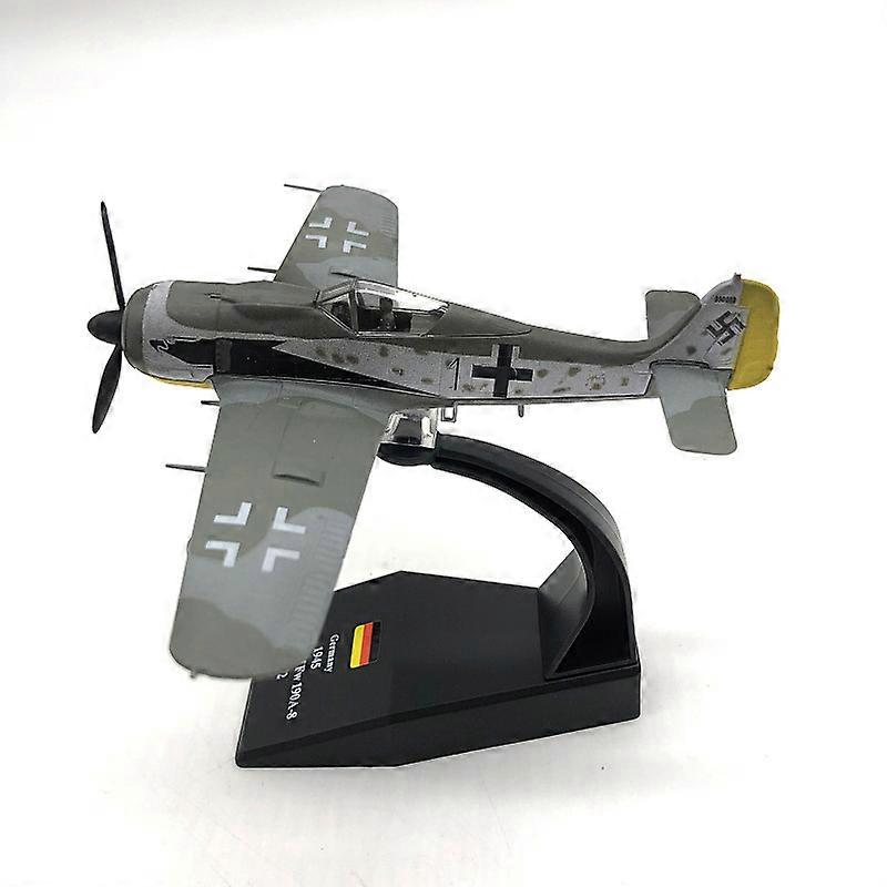Metal 1:72 Germany Focke-Wulf Fw190A-8 Fighter Diecast Plane Aircraft ...