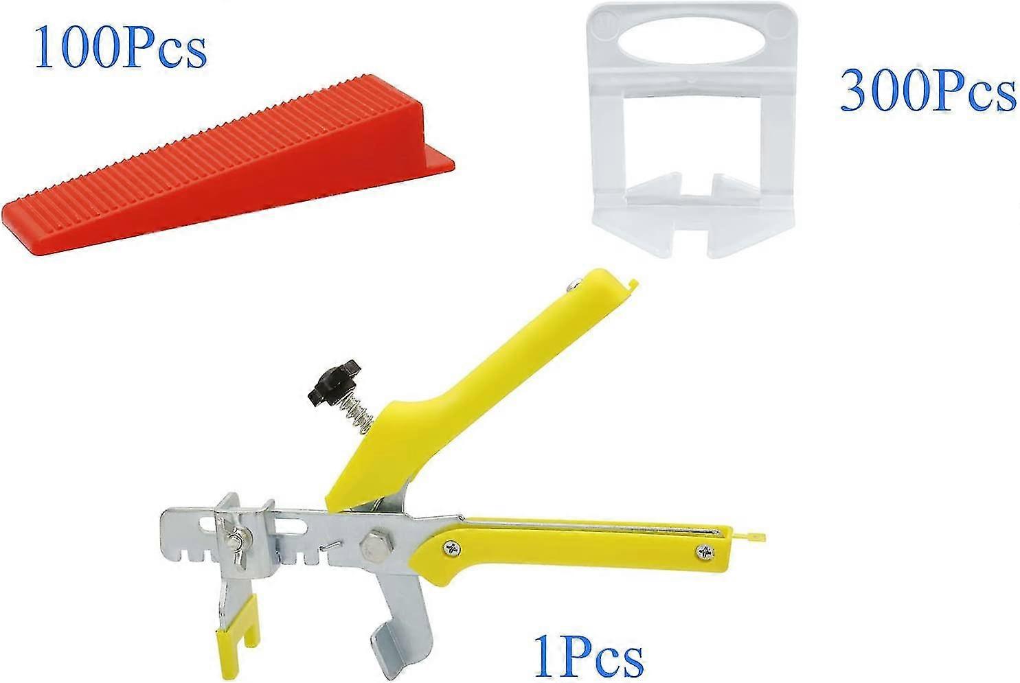 Tile Leveling System - 300 X 2mm Spacer Clips Amp; 100 X Tile Wedges ...